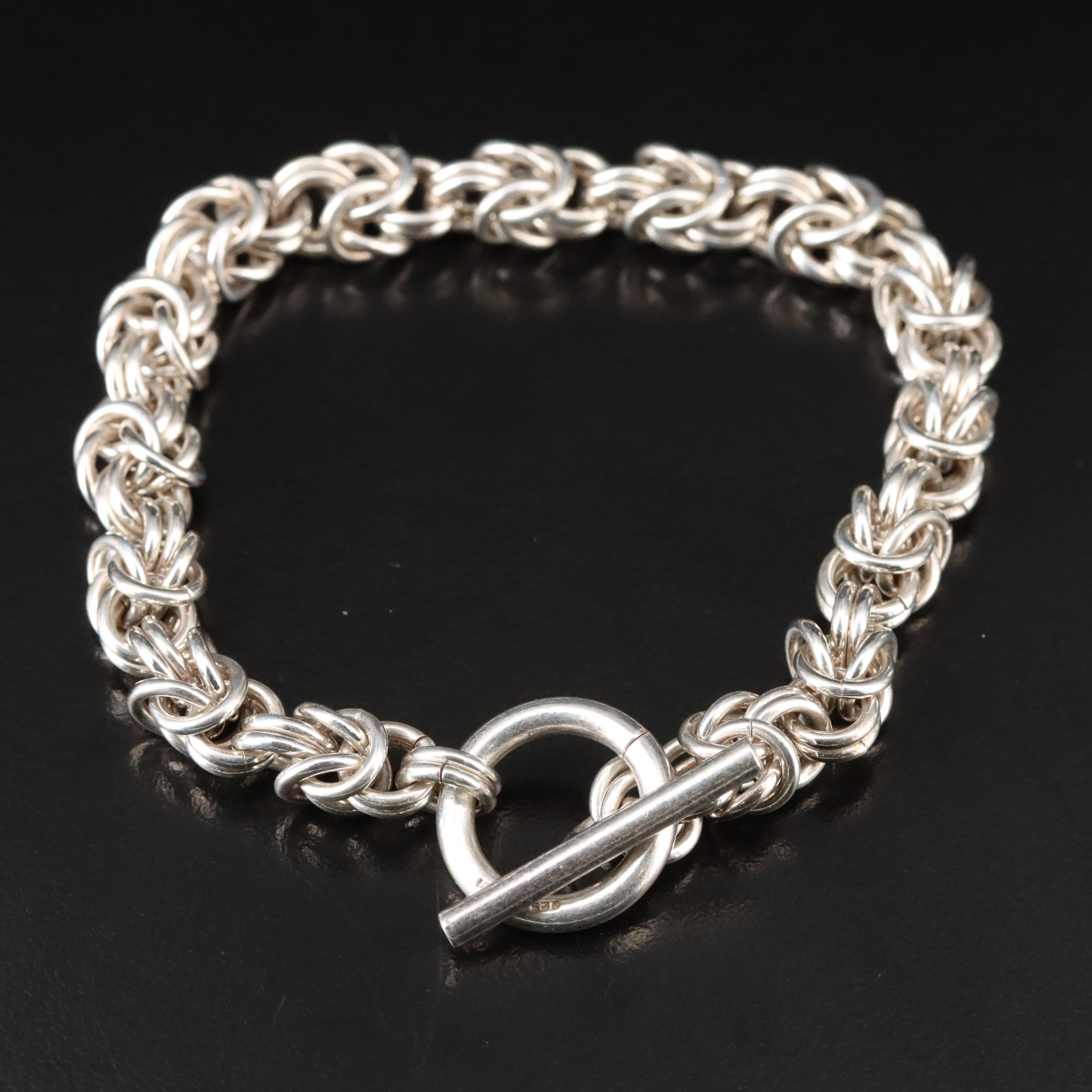Sterling Byzantine Chain Bracelet | EBTH