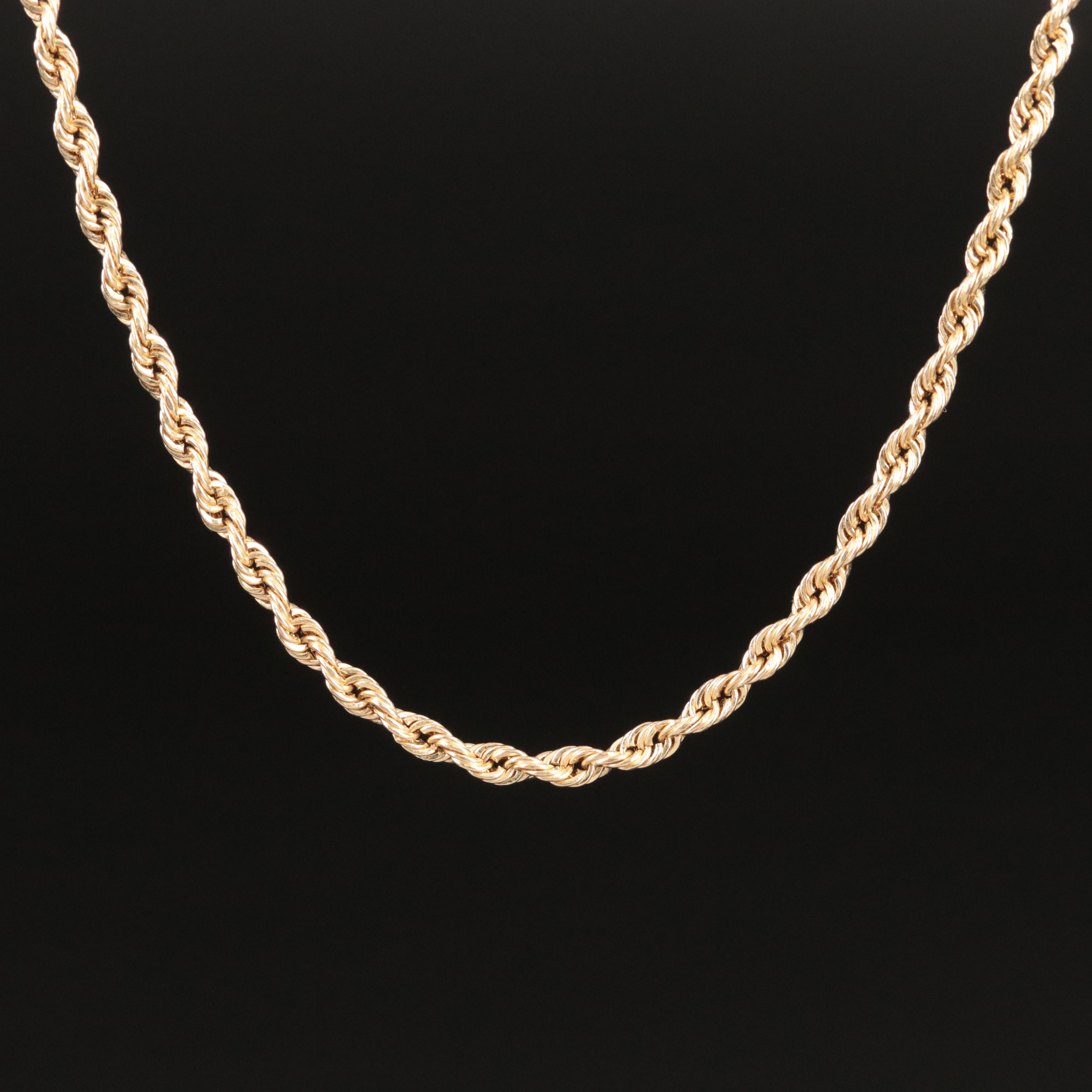 14K Rope Link Necklace | EBTH
