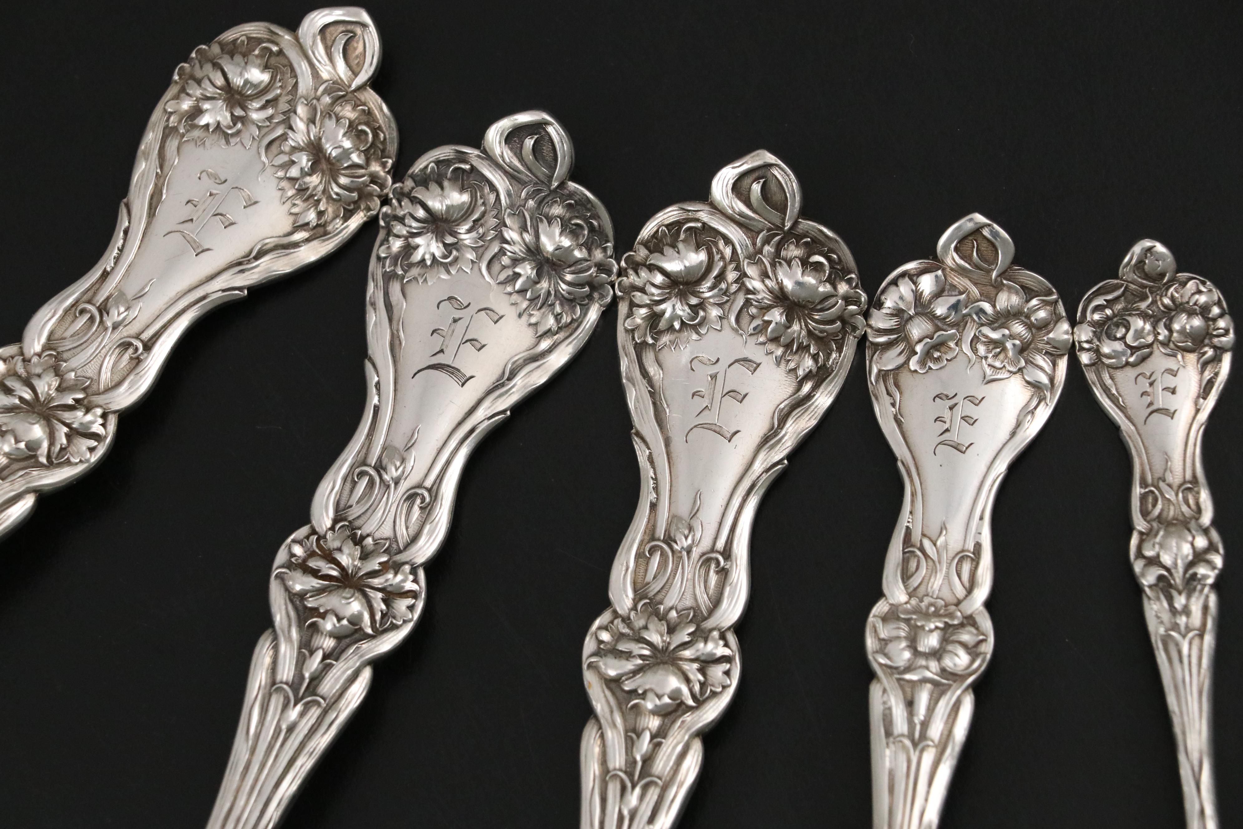 Alvin "Majestic" Sterling Silver Utensils with More Sterling Serving ...