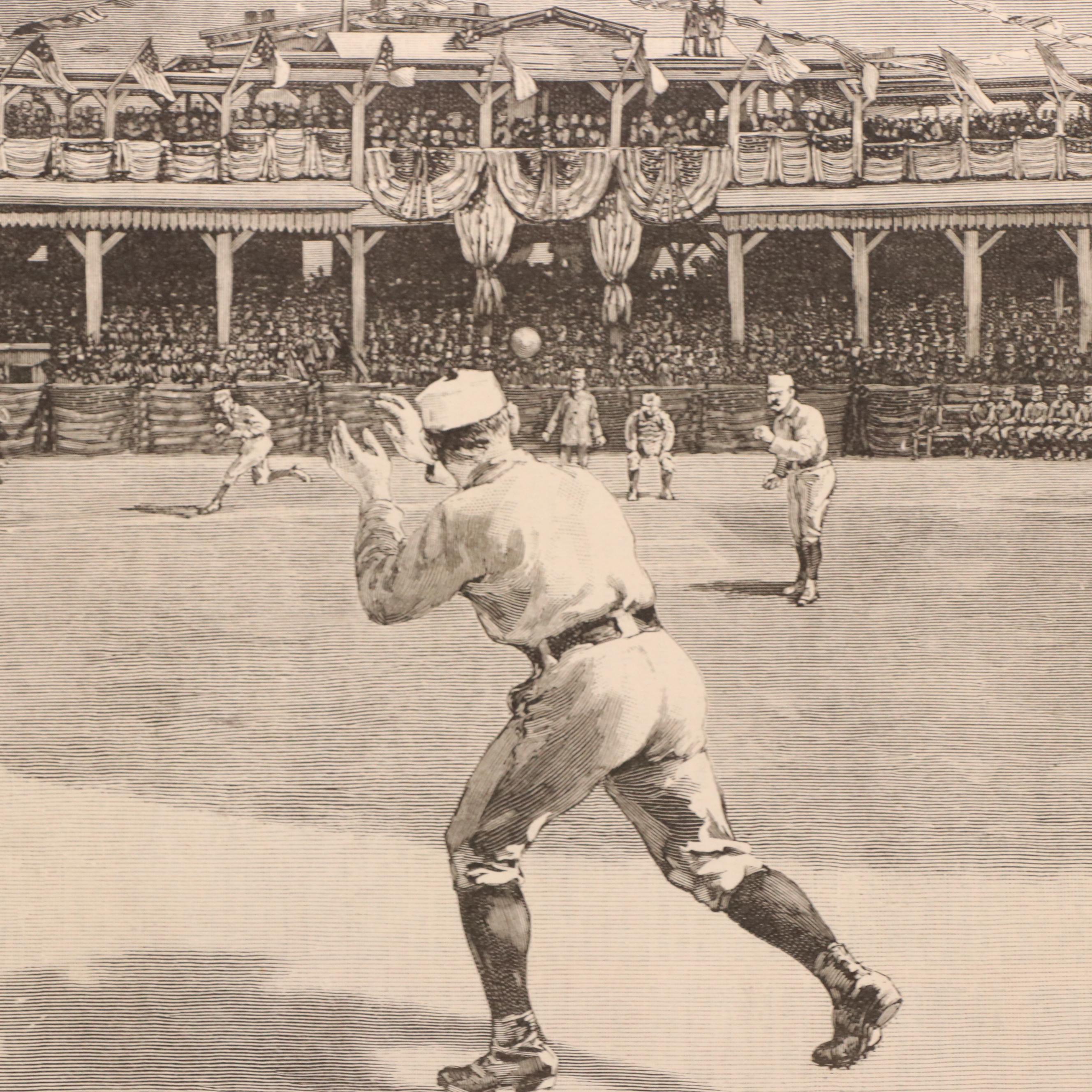 Harper's Weekly Baseball-Themed Wood Engravings, Late 19th Century | EBTH