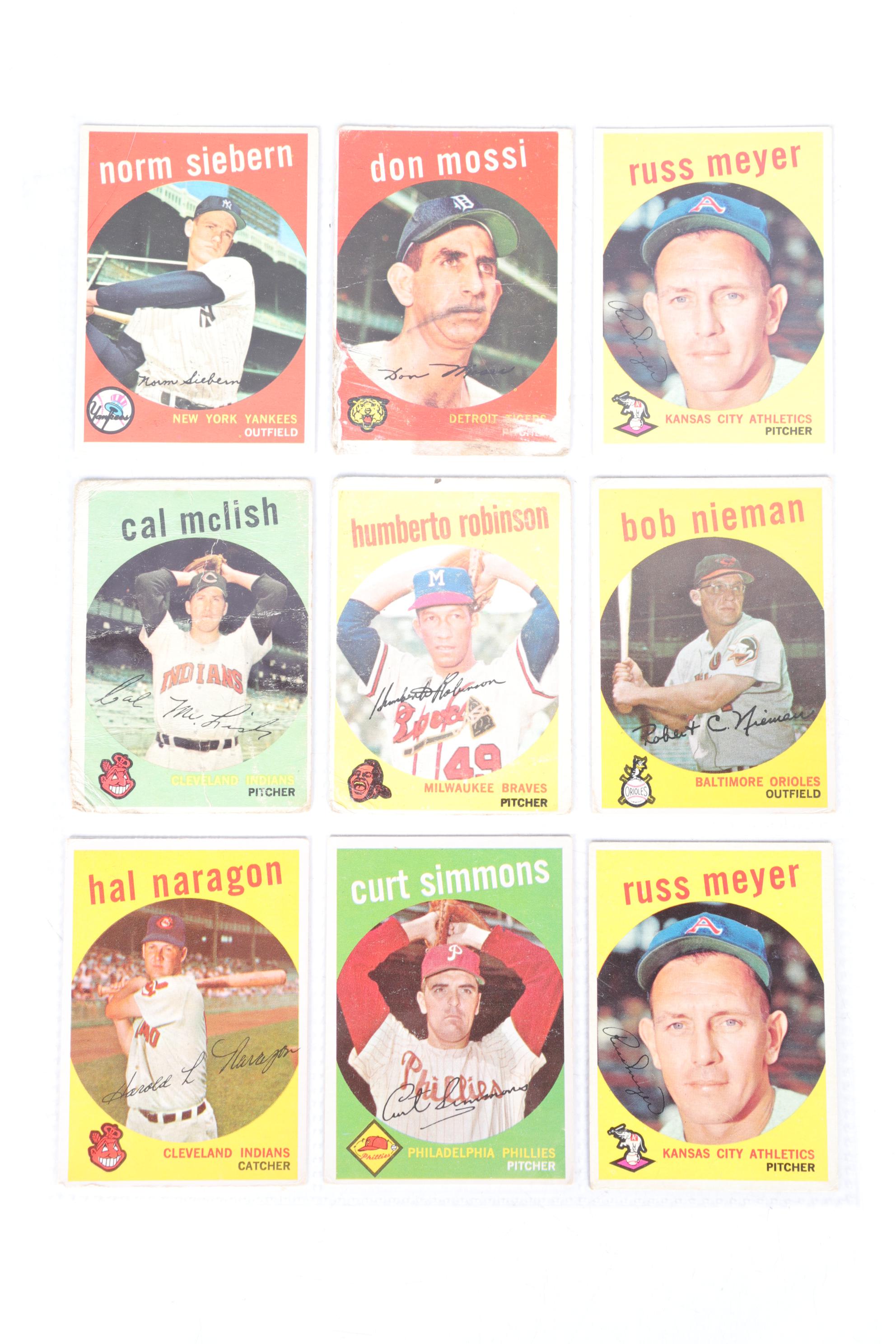 Fifty-One Topps 1959 Baseball Cards | Everything But The House