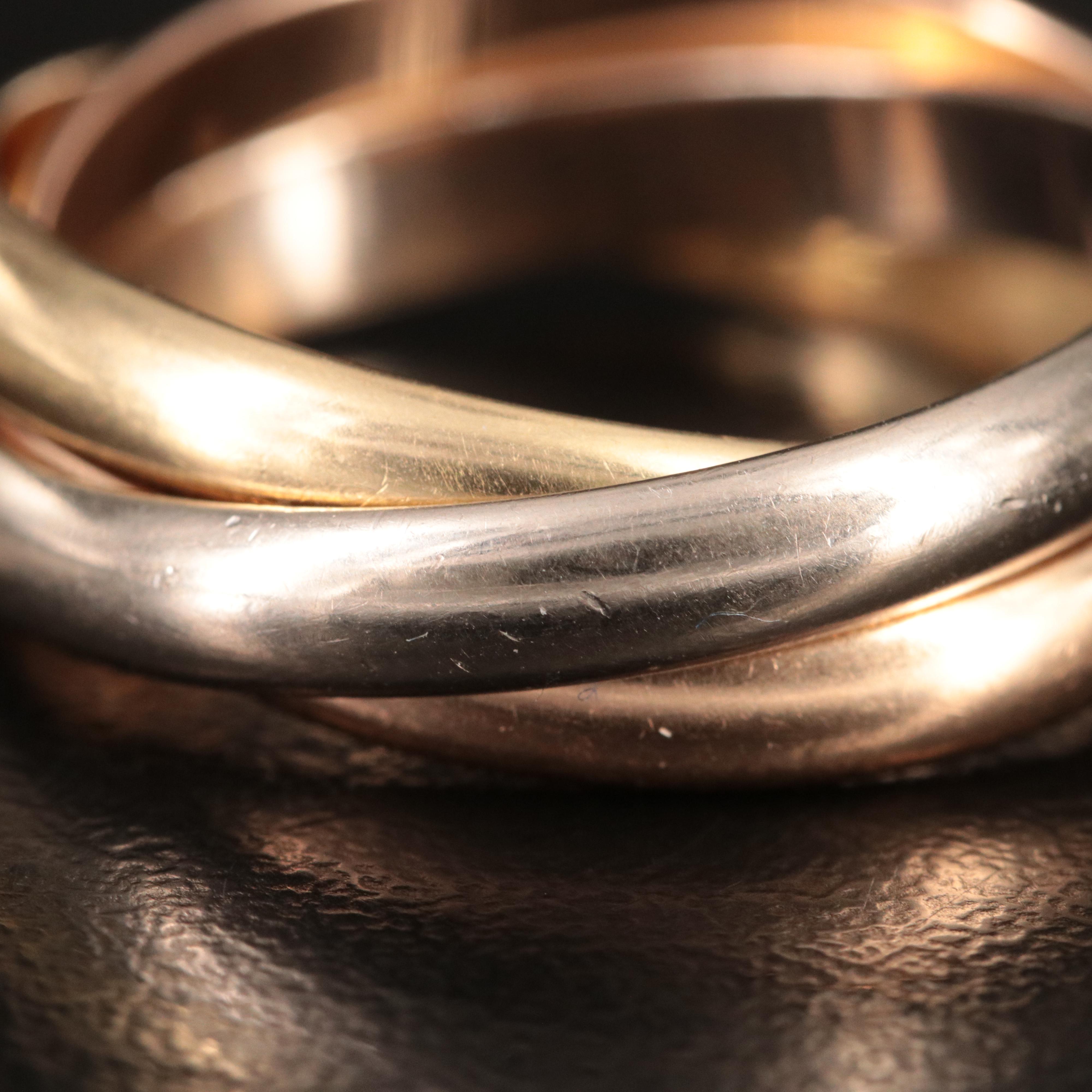 Cartier Trinity 18K Tri-Color Gold Ring | EBTH