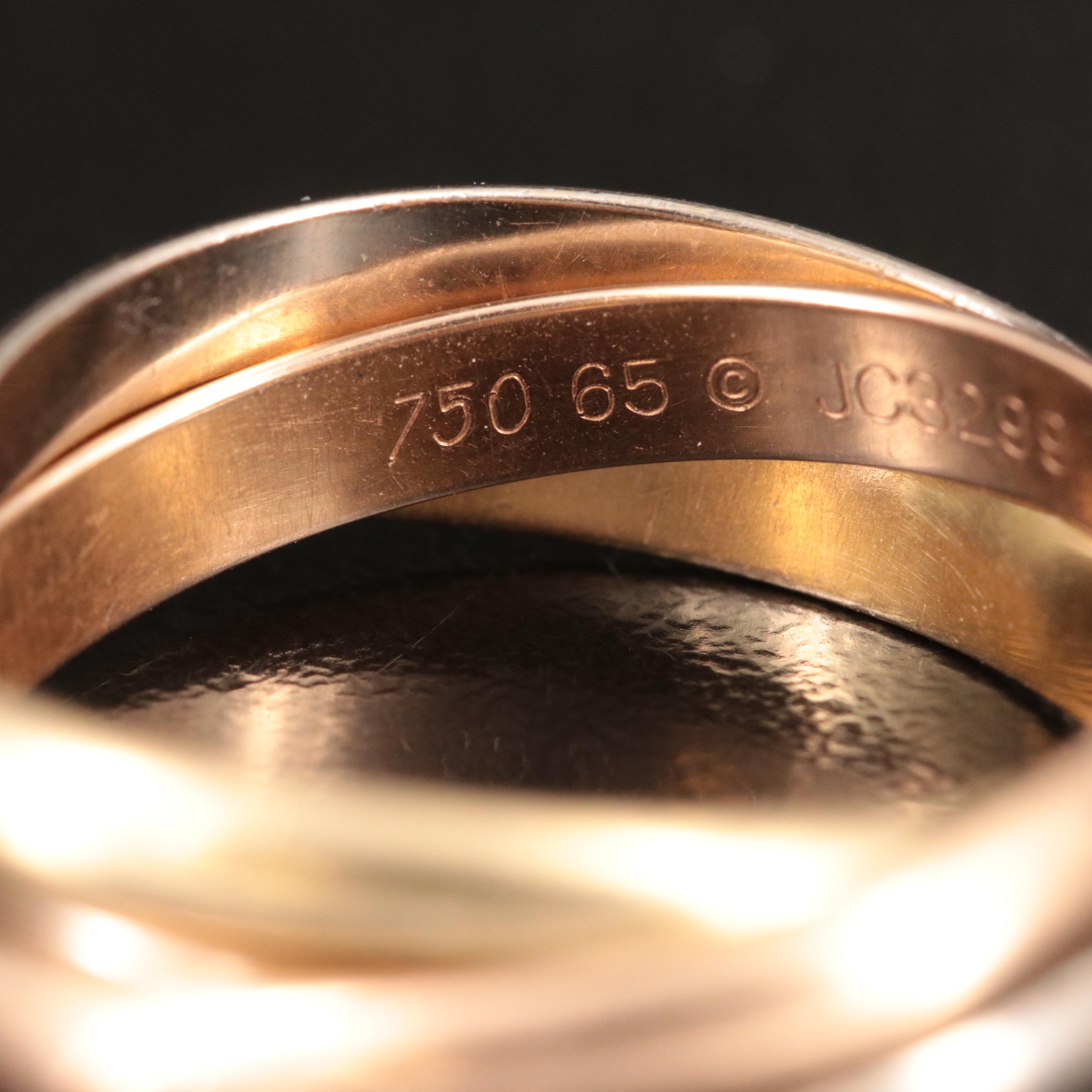 Cartier Trinity 18K Tri-Color Ring | EBTH