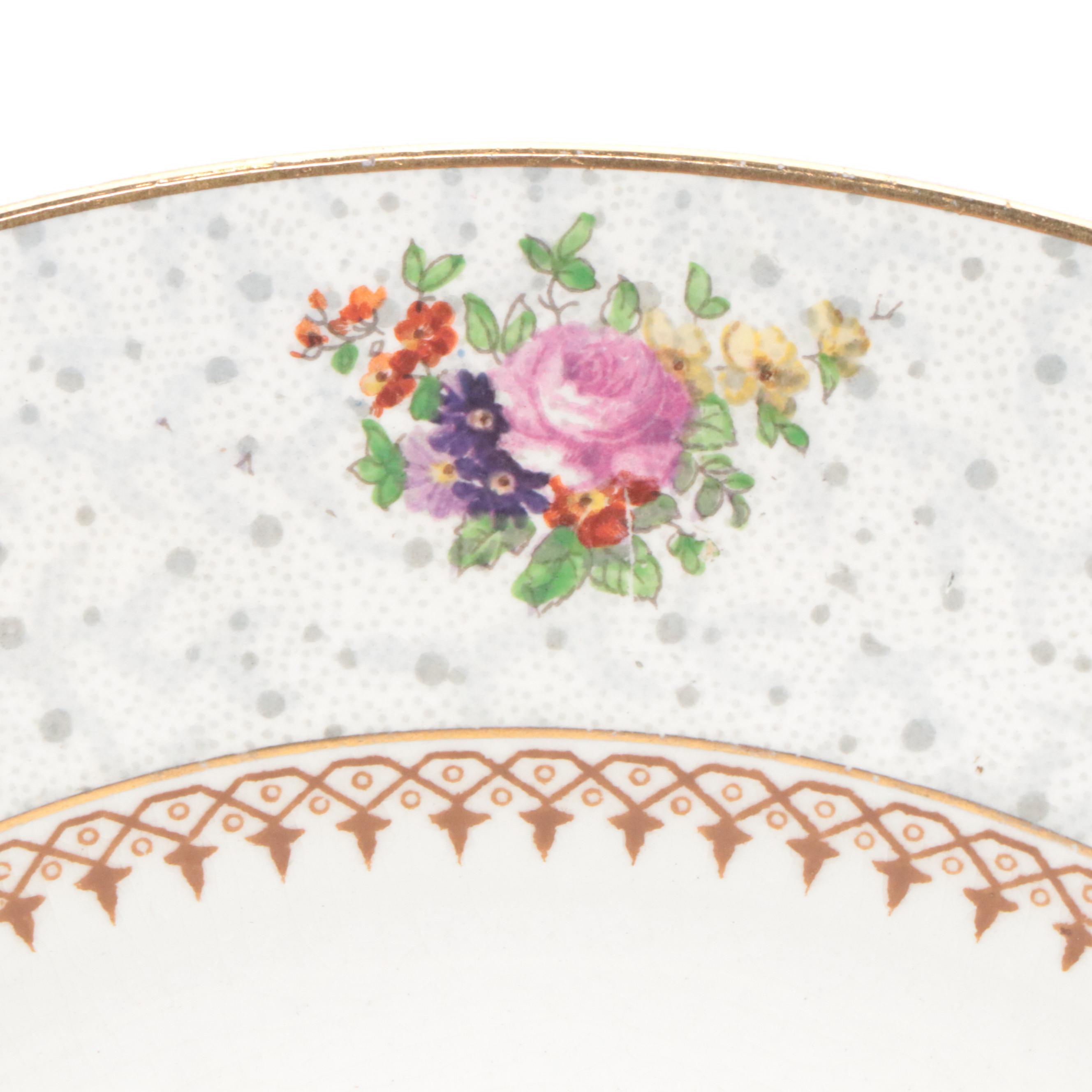 Booths "Exotic Garden" Dinner Plates, Early to Mid-20th Century ...