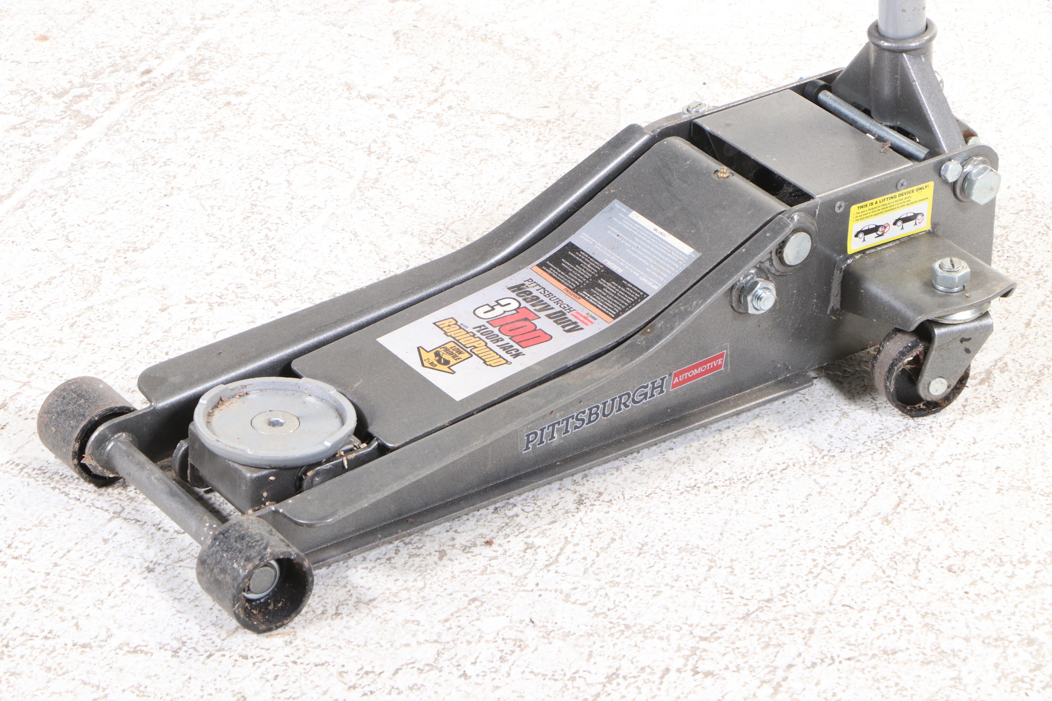 Pittsburgh 3-Ton Heavy Duty Low Profile Pump Floor Jack | Everything ...