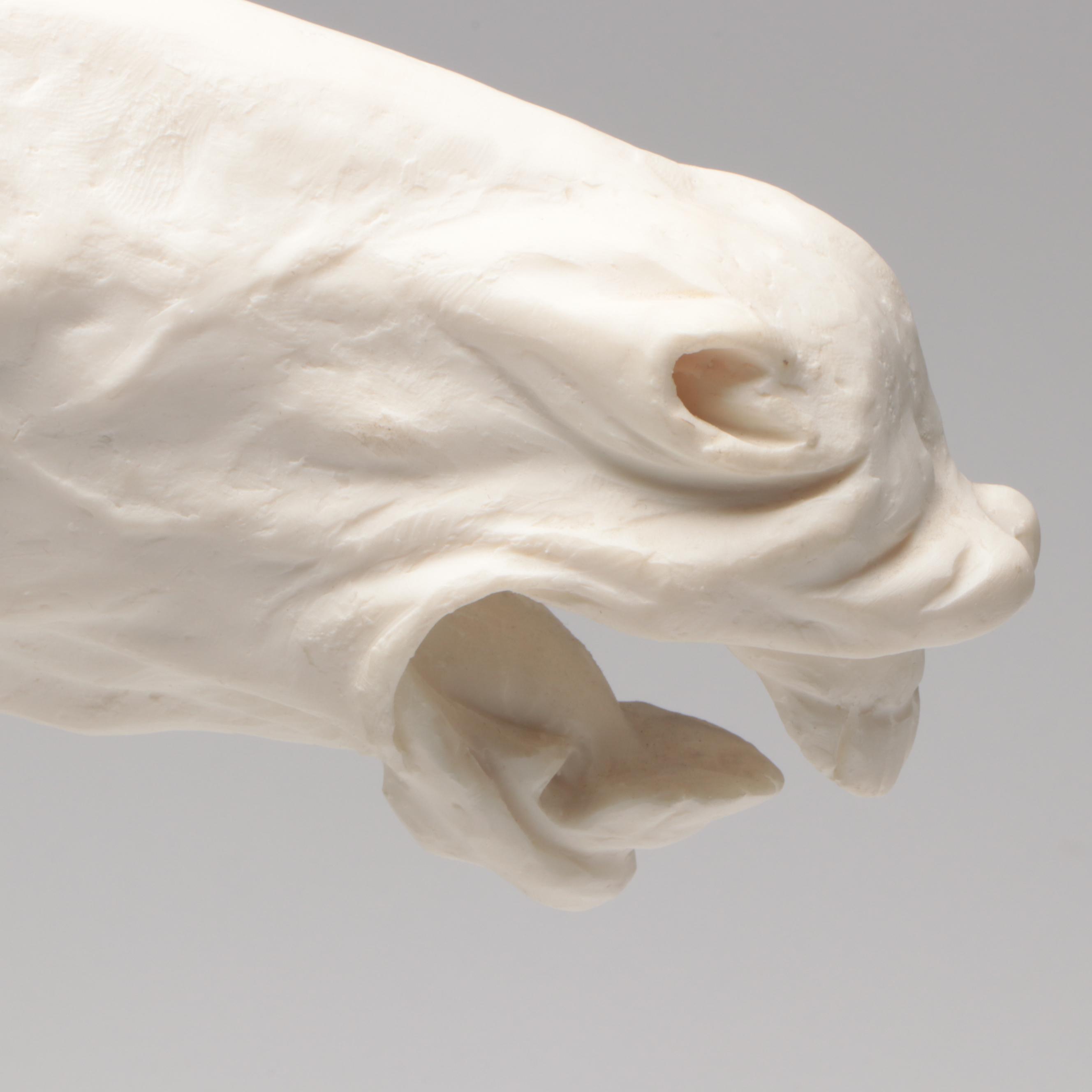 Amilcare Santini Cast Resin Horse Head Bust on Marble | EBTH