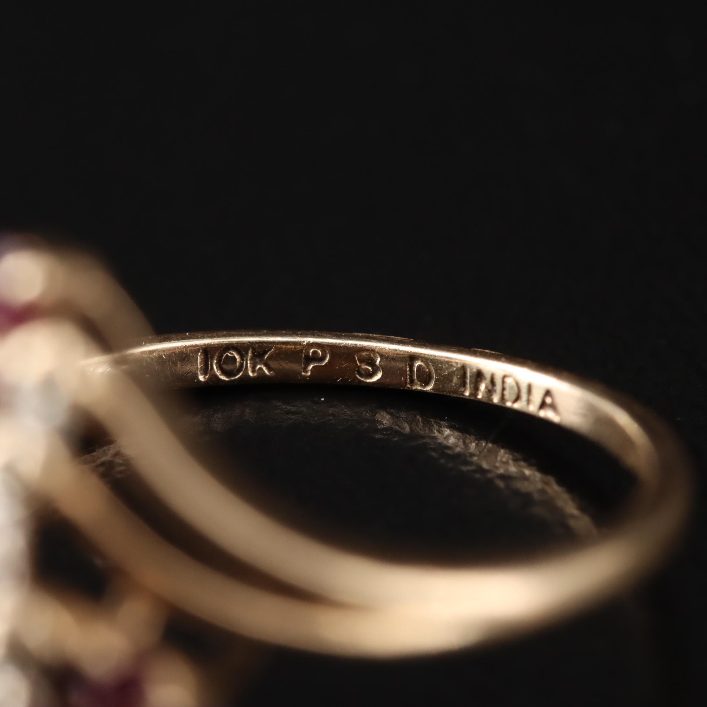 10K Diamond and Ruby Ring | EBTH