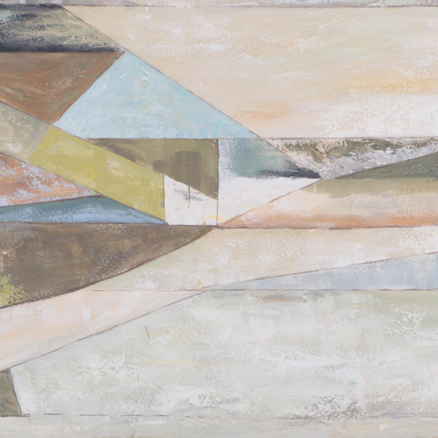 Revelation by Uttermost Large-Scale Abstract Geometric Acrylic Painting ... Revelation by Uttermost Large-Scale Abstract Geometric Acrylic Painting ...