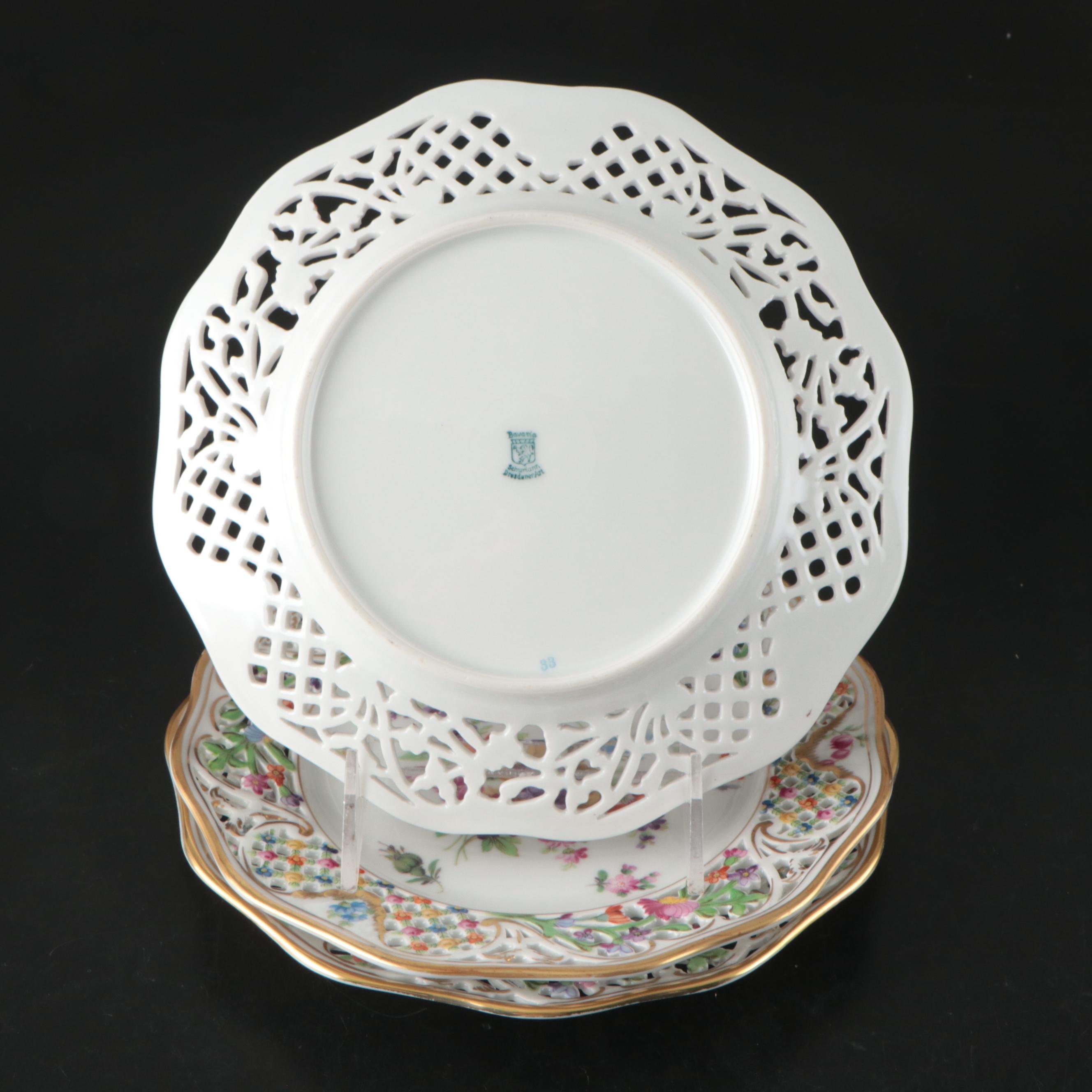 Schumann "Dresdner Art" Plates and "Chateau Dresden" Porcelain Bowls ...