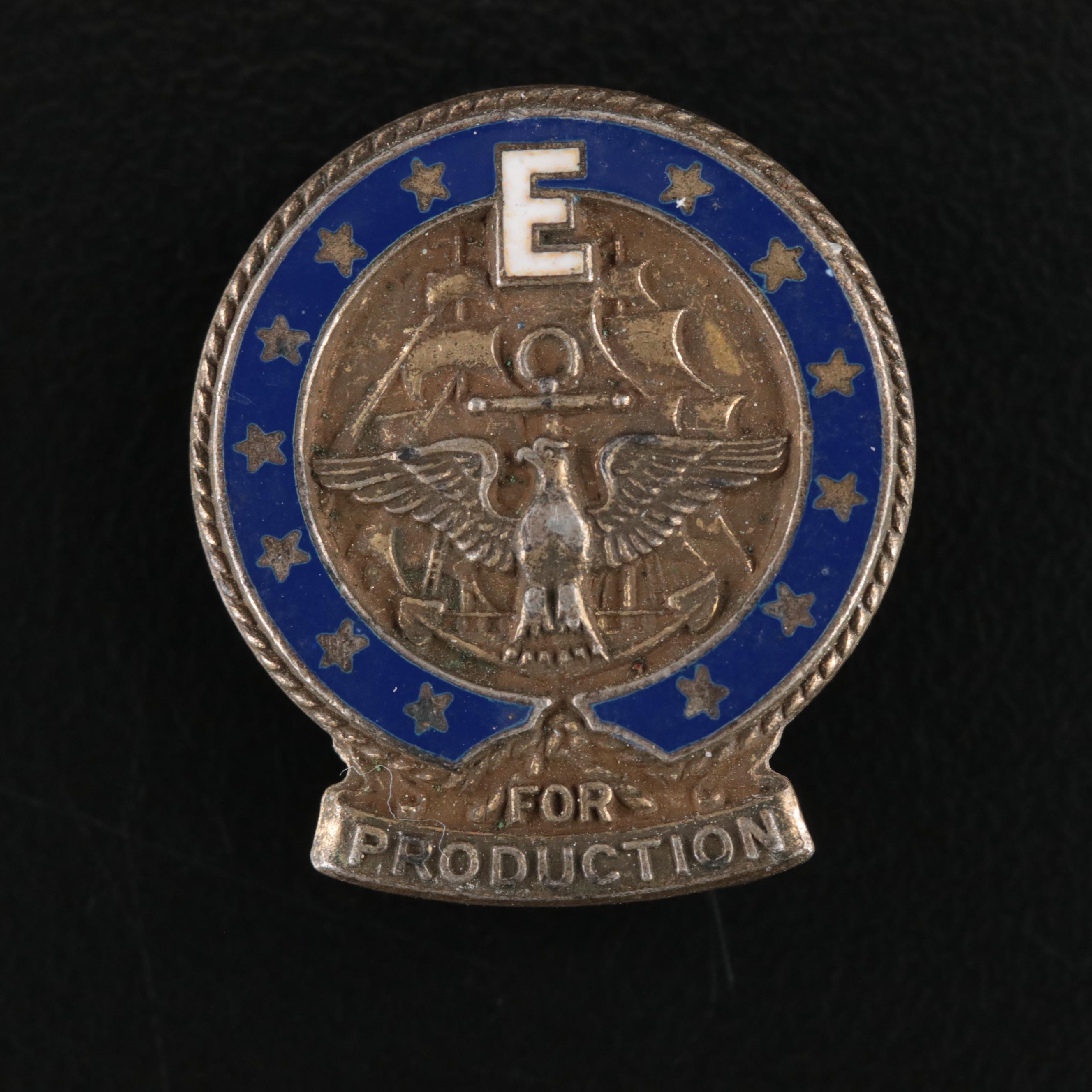 Sterling Enamel US Navy Award Pin | Everything But The House