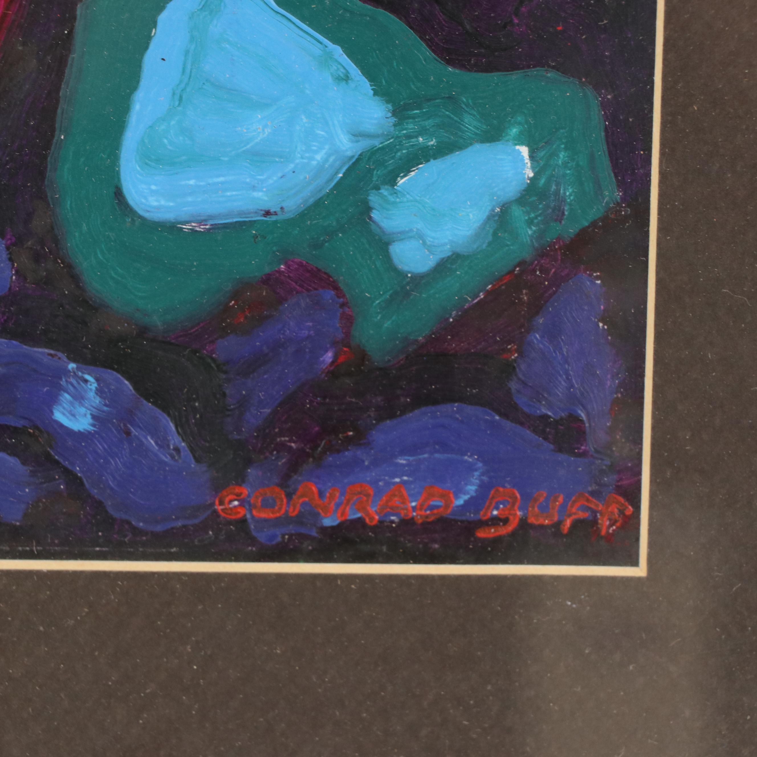 Conrad Buff Abstract Oil Painting | EBTH