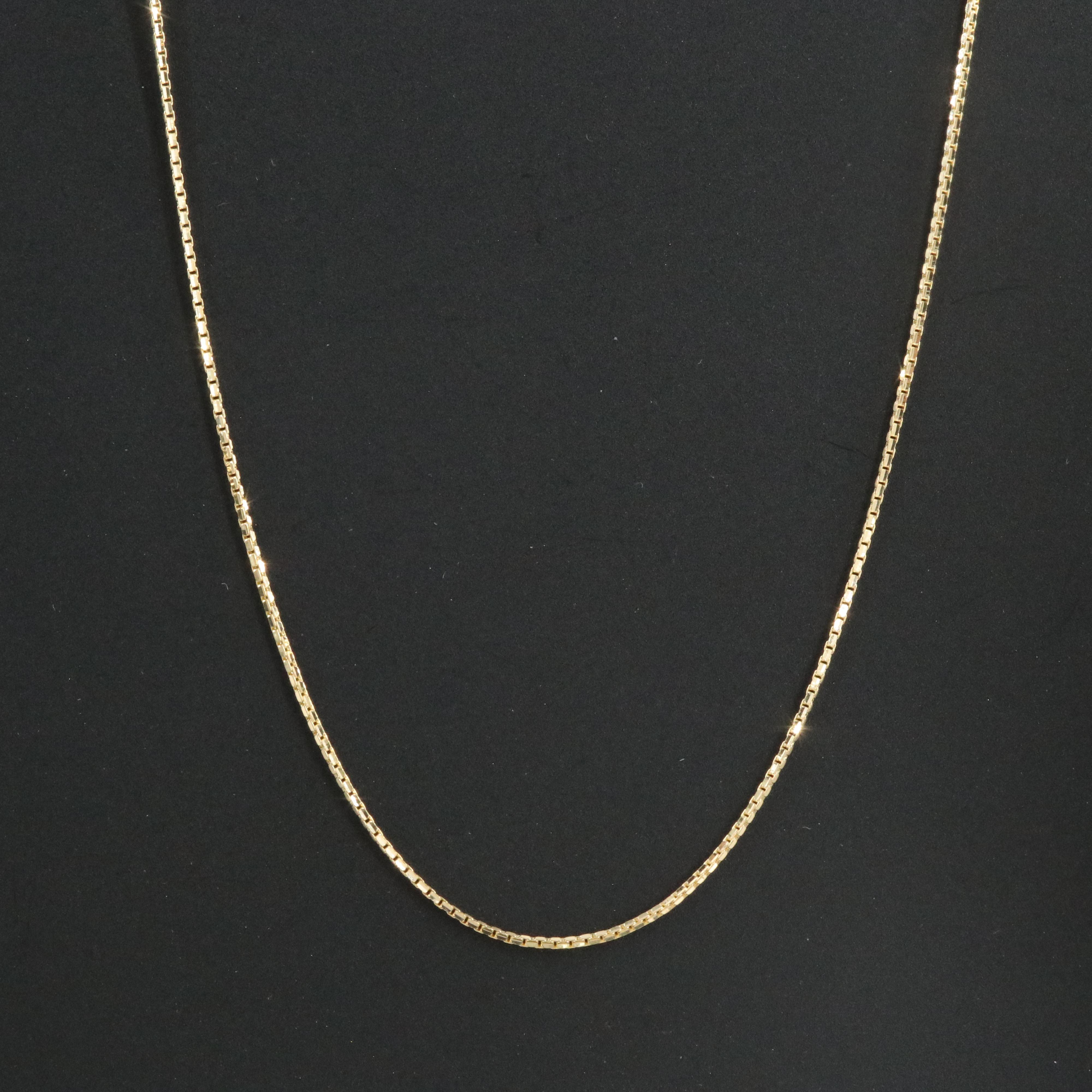 14K Box Chain Necklace | Everything But The House