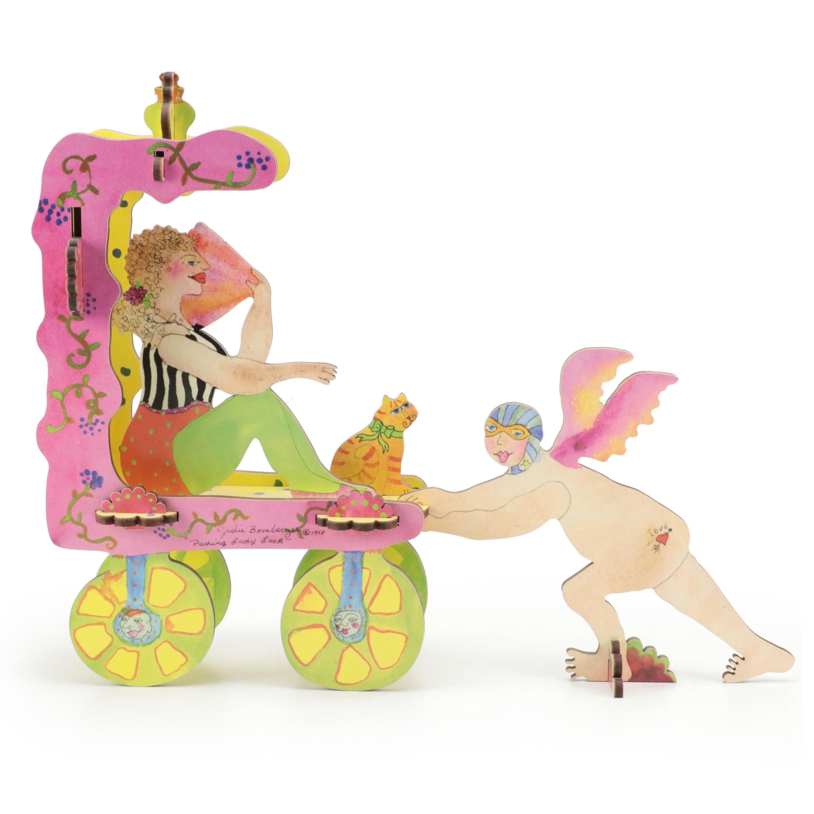 Judie Bomberger "Pushing Lady Luck" Figures, 1998 | Everything But The ...