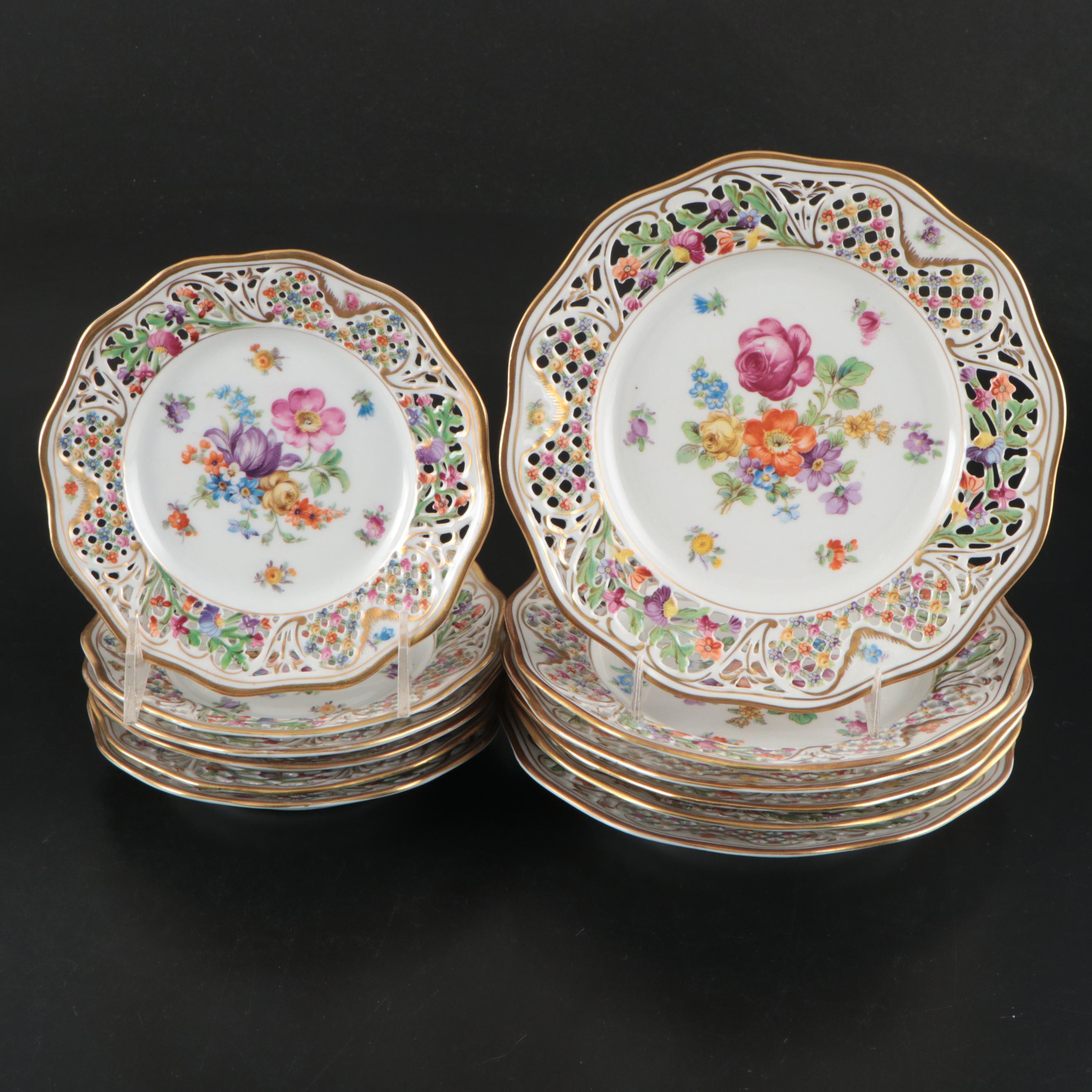 Schumann "Chateau" Porcelain Plates, Mid-20th Century | EBTH