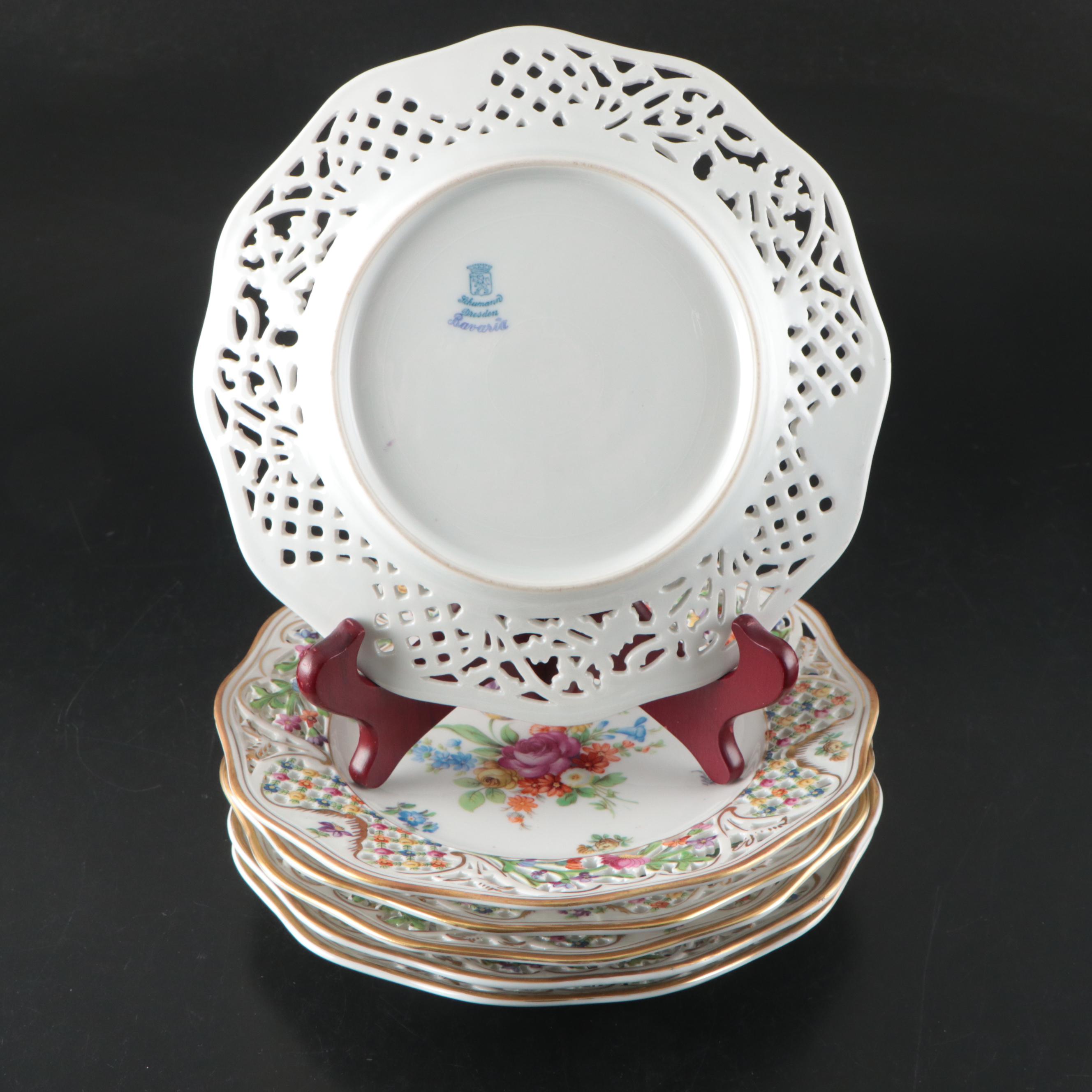 Schumann "Chateau" Porcelain Plates, Mid-20th Century | EBTH
