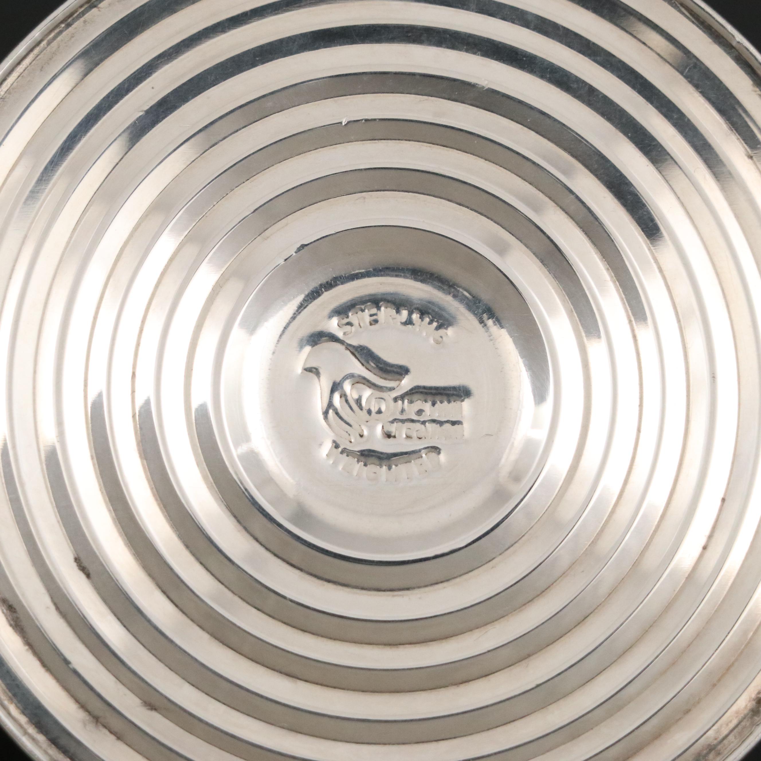 Duchin Creation Sterling Silver and Glass Hurricane Candle Holders ...