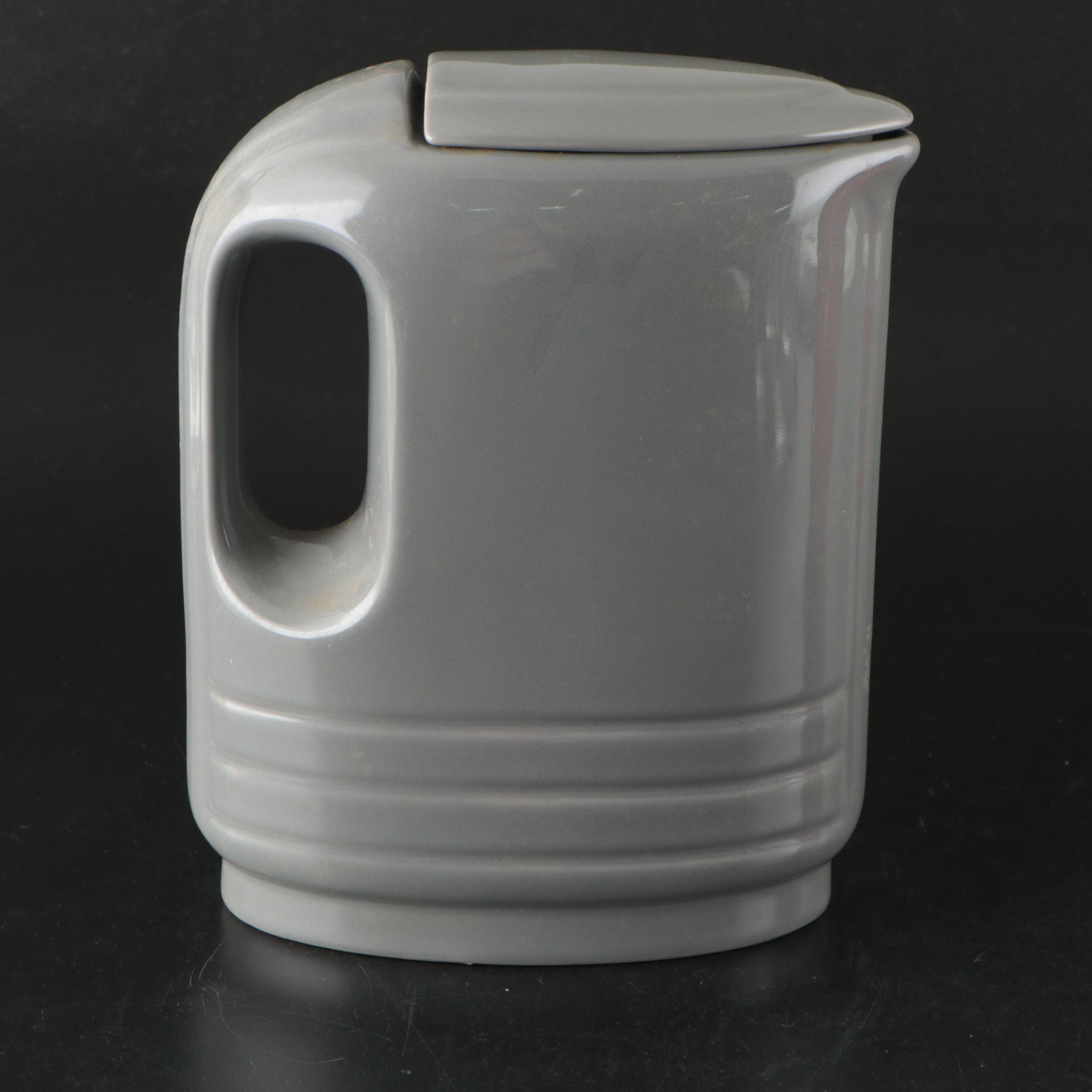 Hall "Westinghouse Gray" Ceramic Pitcher with Other Pitcher and Glass ...