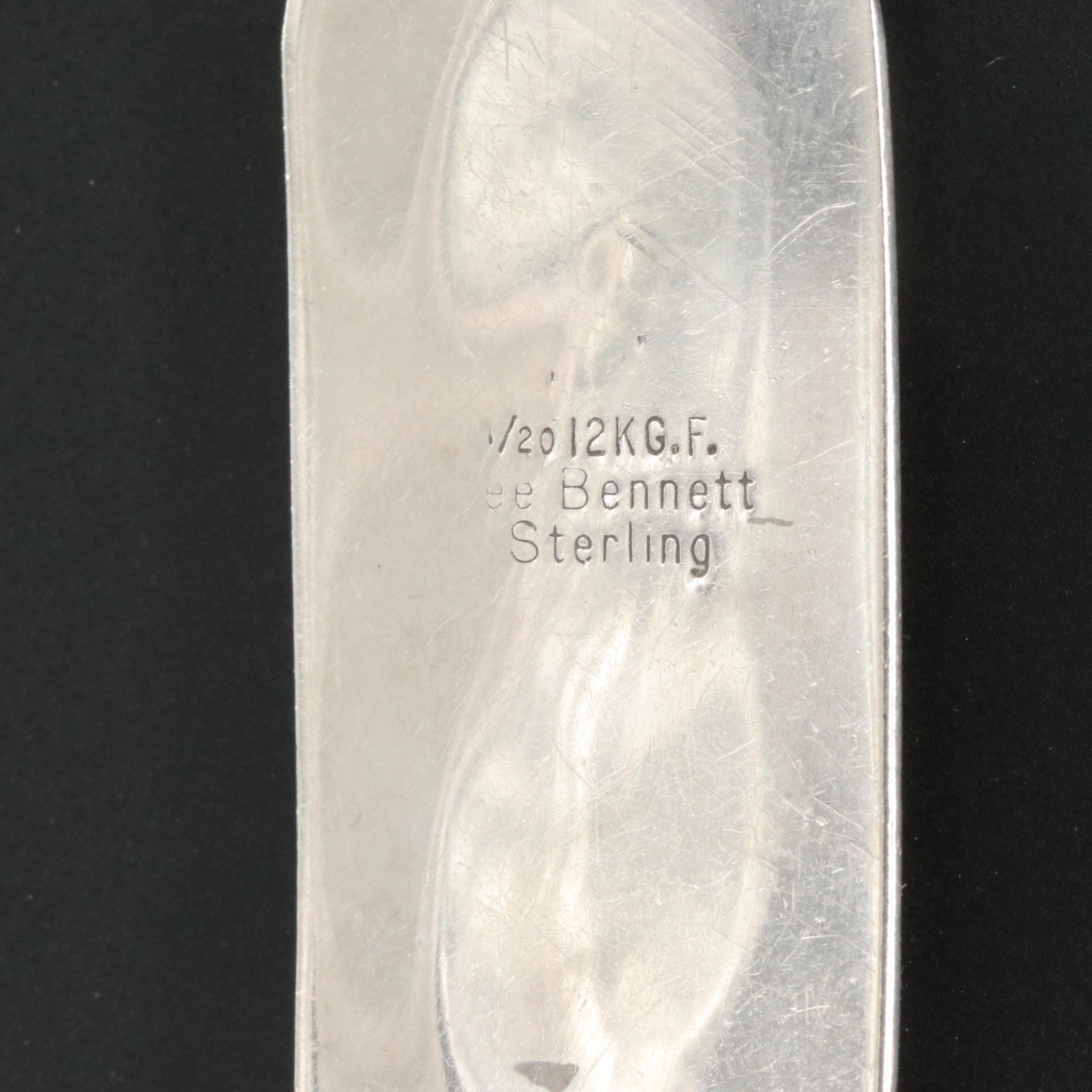 Lee Bennett, Navajo Dinè Sterling Pendant with Gold-Filled Accent | EBTH