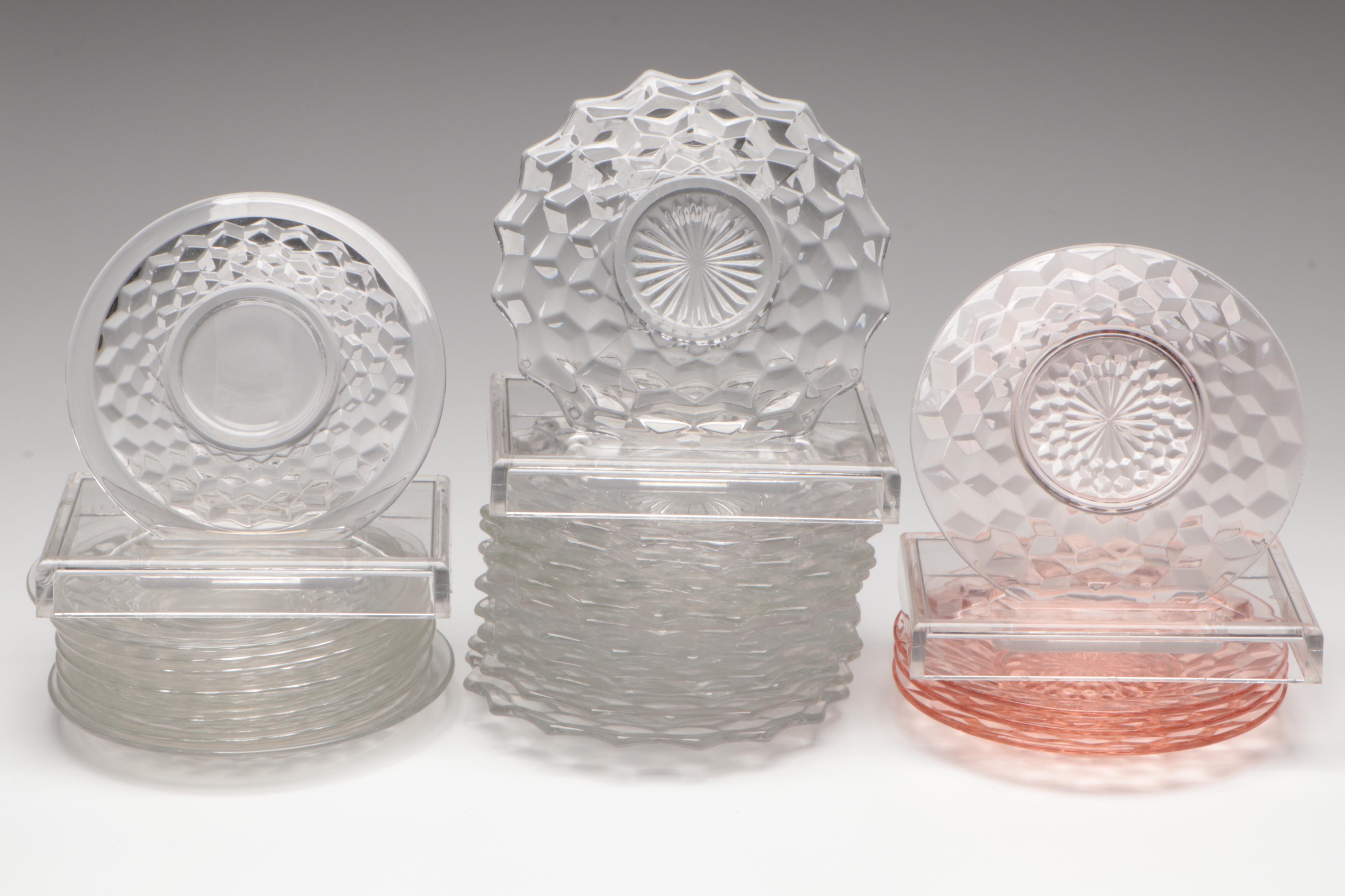 Fostoria "American Clear" with EAPG Cake Plates and Other Glass ...