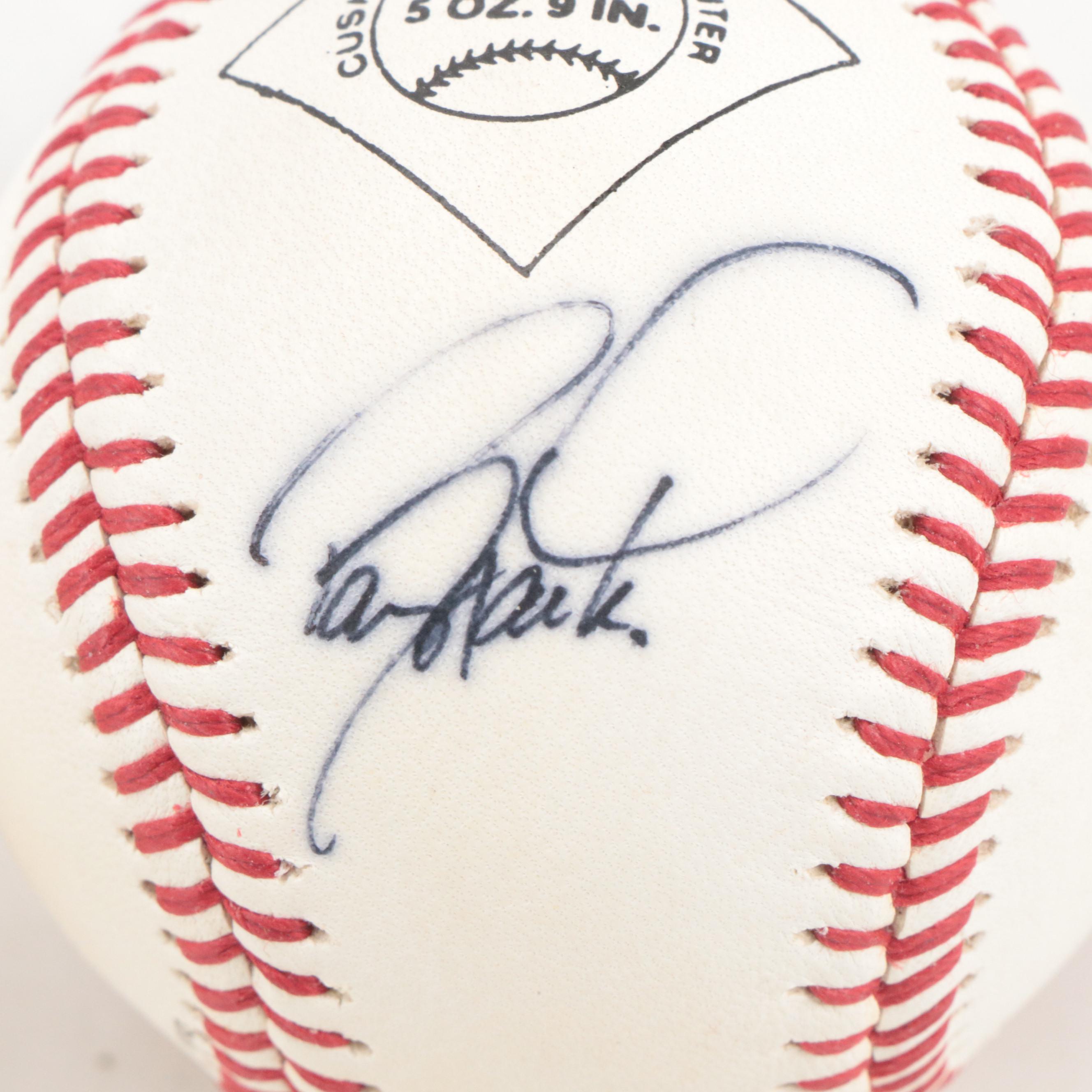 Barry Larkin Signed Diamond Official League Baseballs | Everything But ...