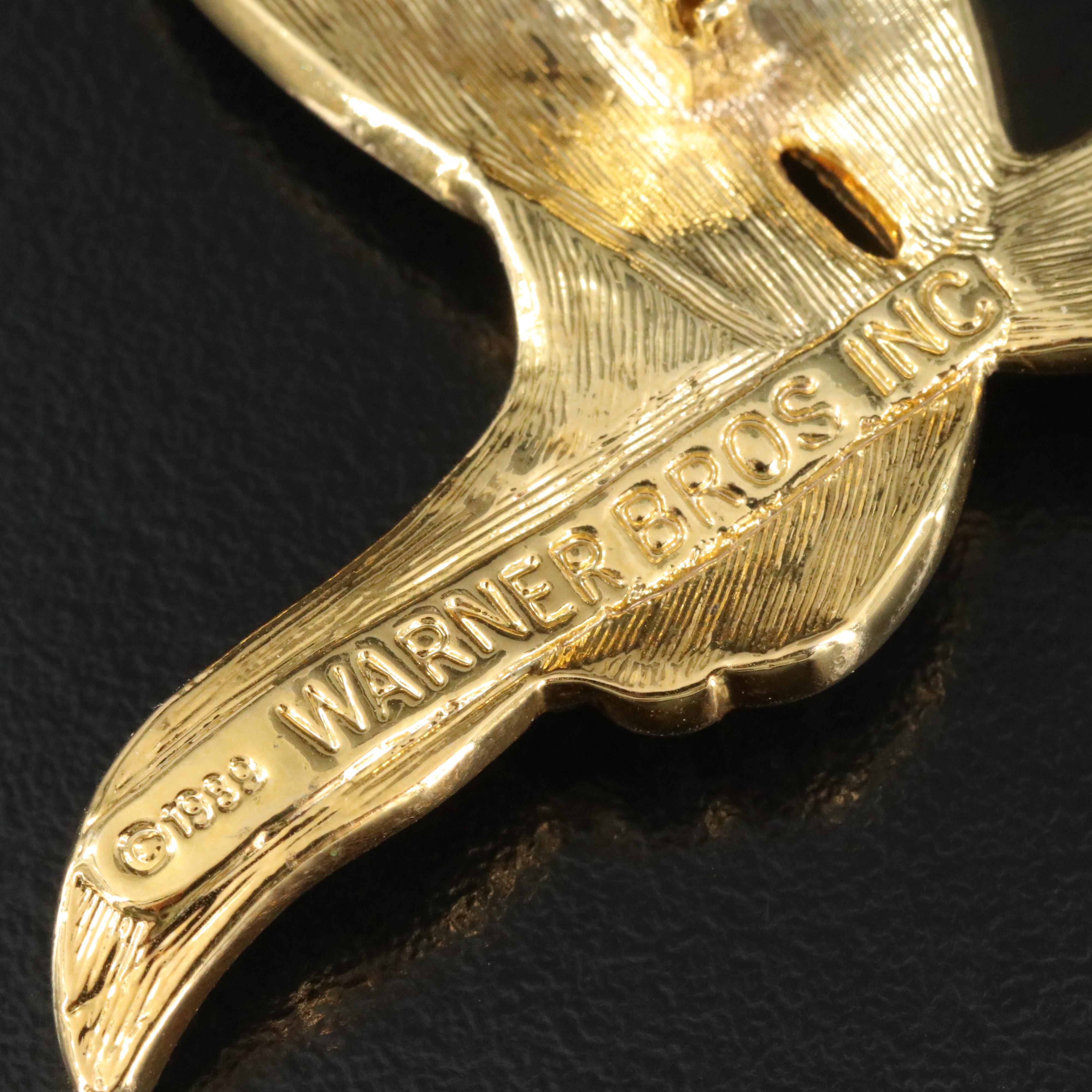 Warner Brothers' Rhinestone and Enamel Sylvester Brooch | Everything ...