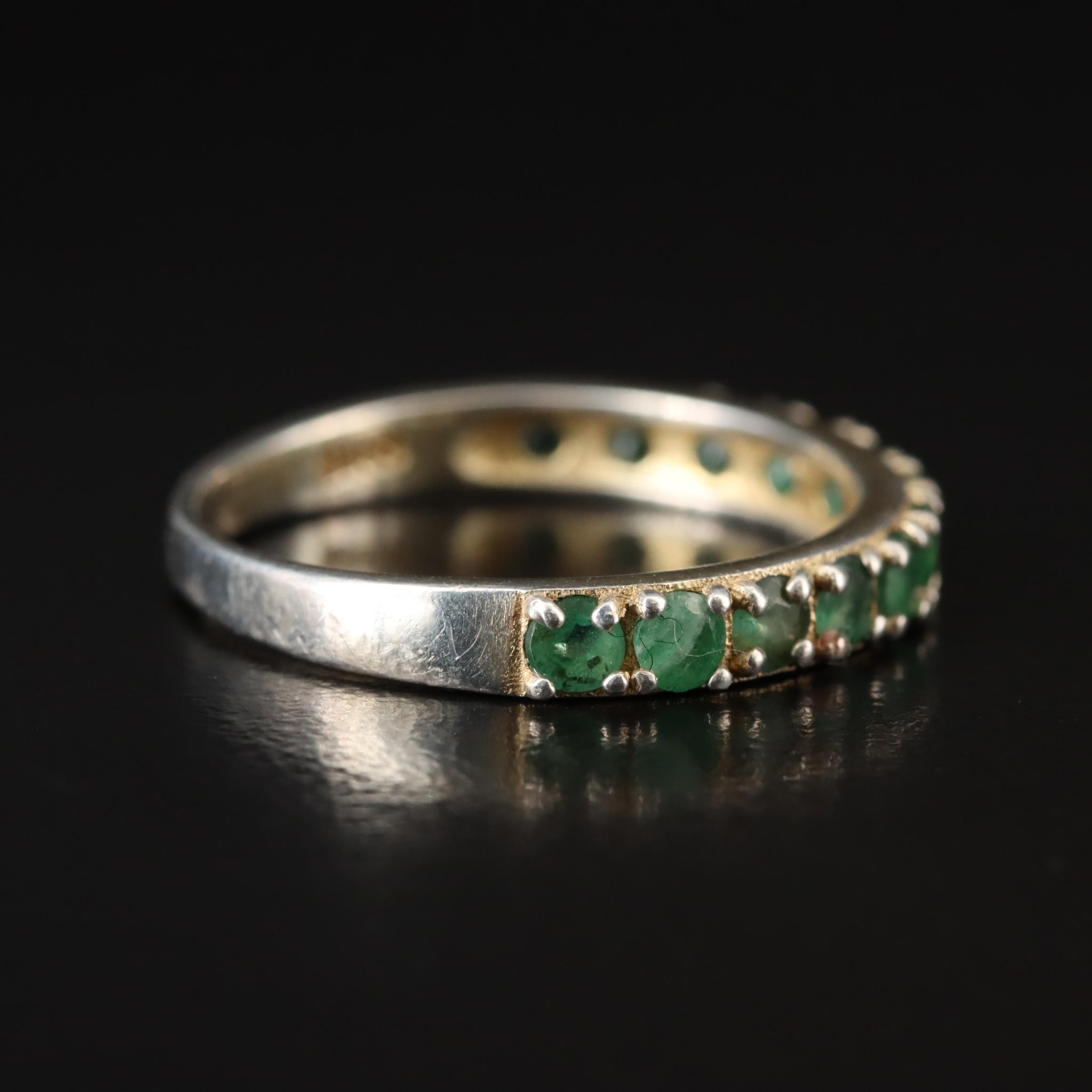 Sterling Emerald Ring | EBTH