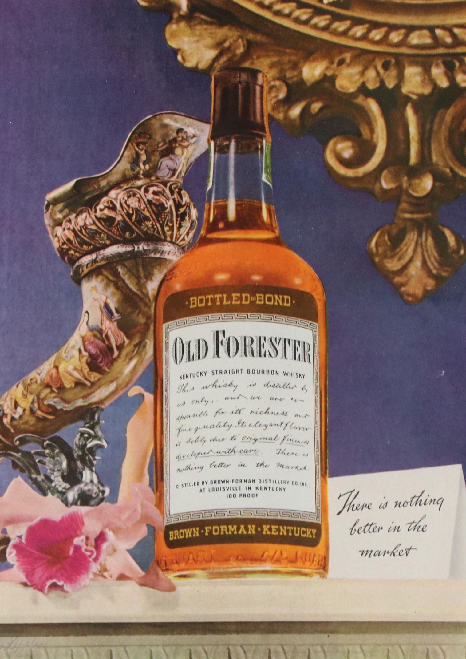Old Forester Offset Lithograph Advertisement | Everything But The House