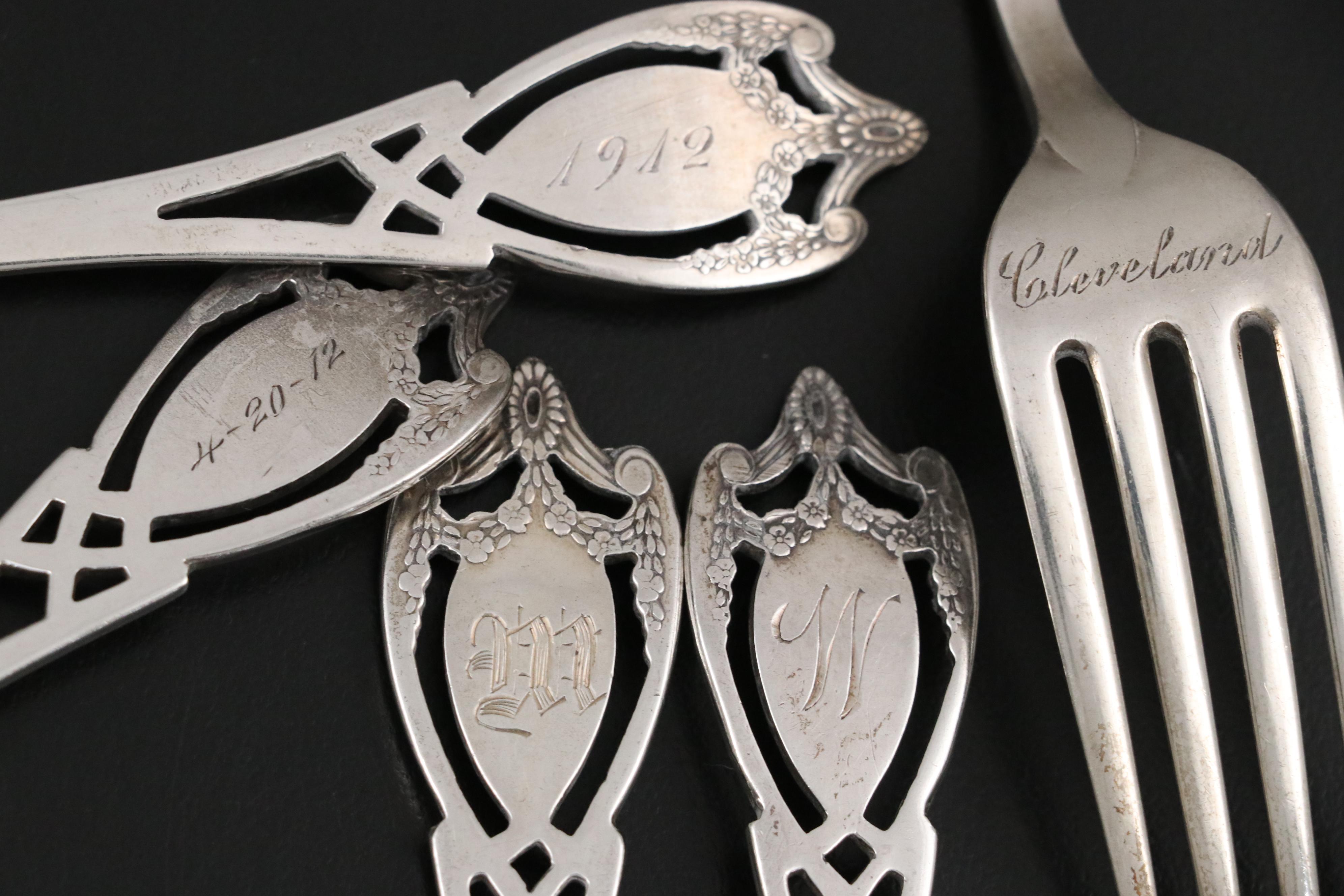 Rogers, Lunt & Bowlen "Monticello" Sterling Silver Flatware, Early 20th ...