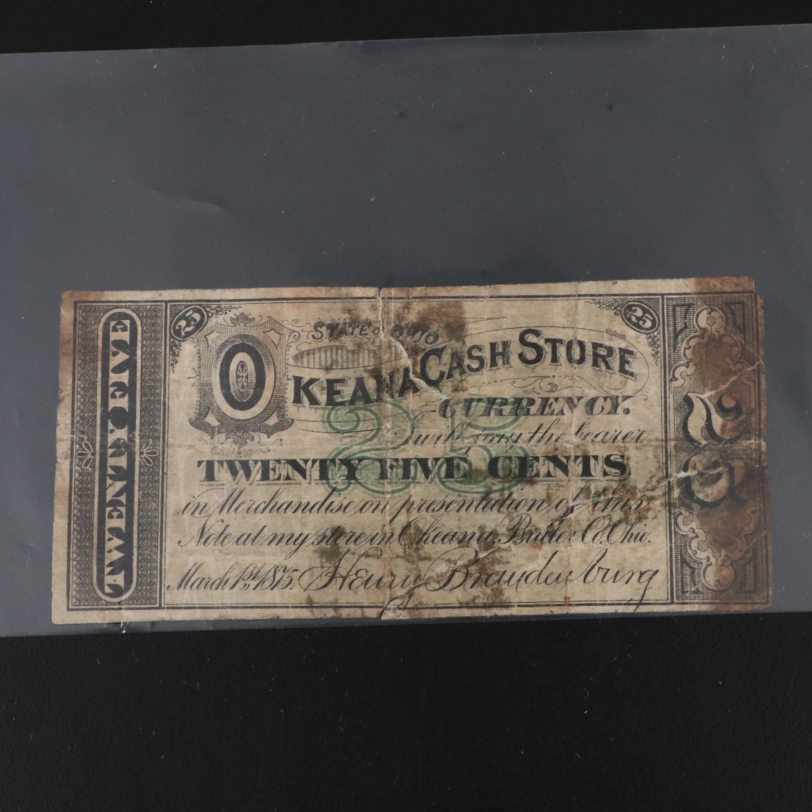 Collection of Eight Cincinnati and Vicinity Obsolete Bank Notes | EBTH