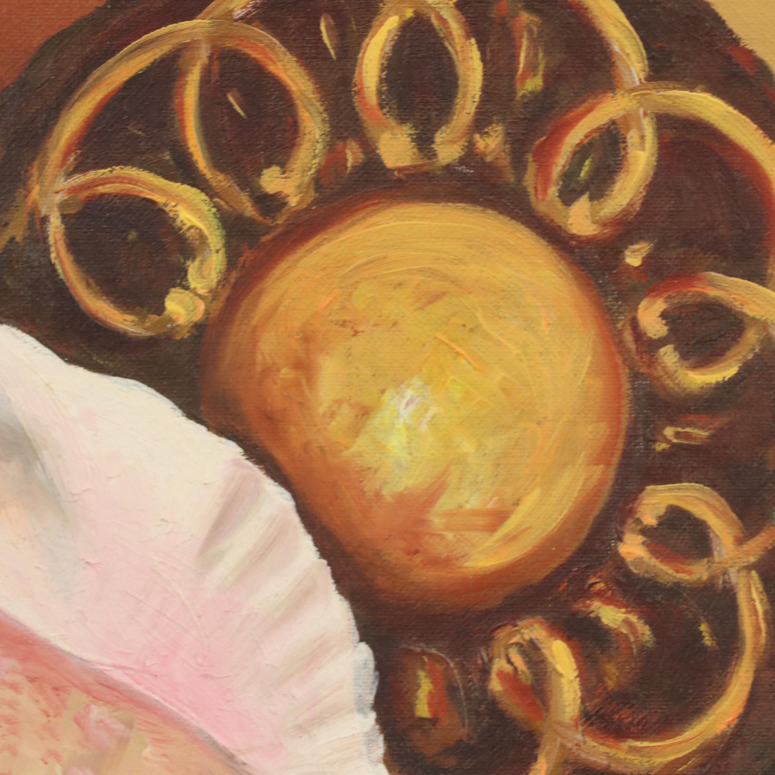 A. Jaegers Oil Painting of Still Life with Conch Shell, 1963 ...