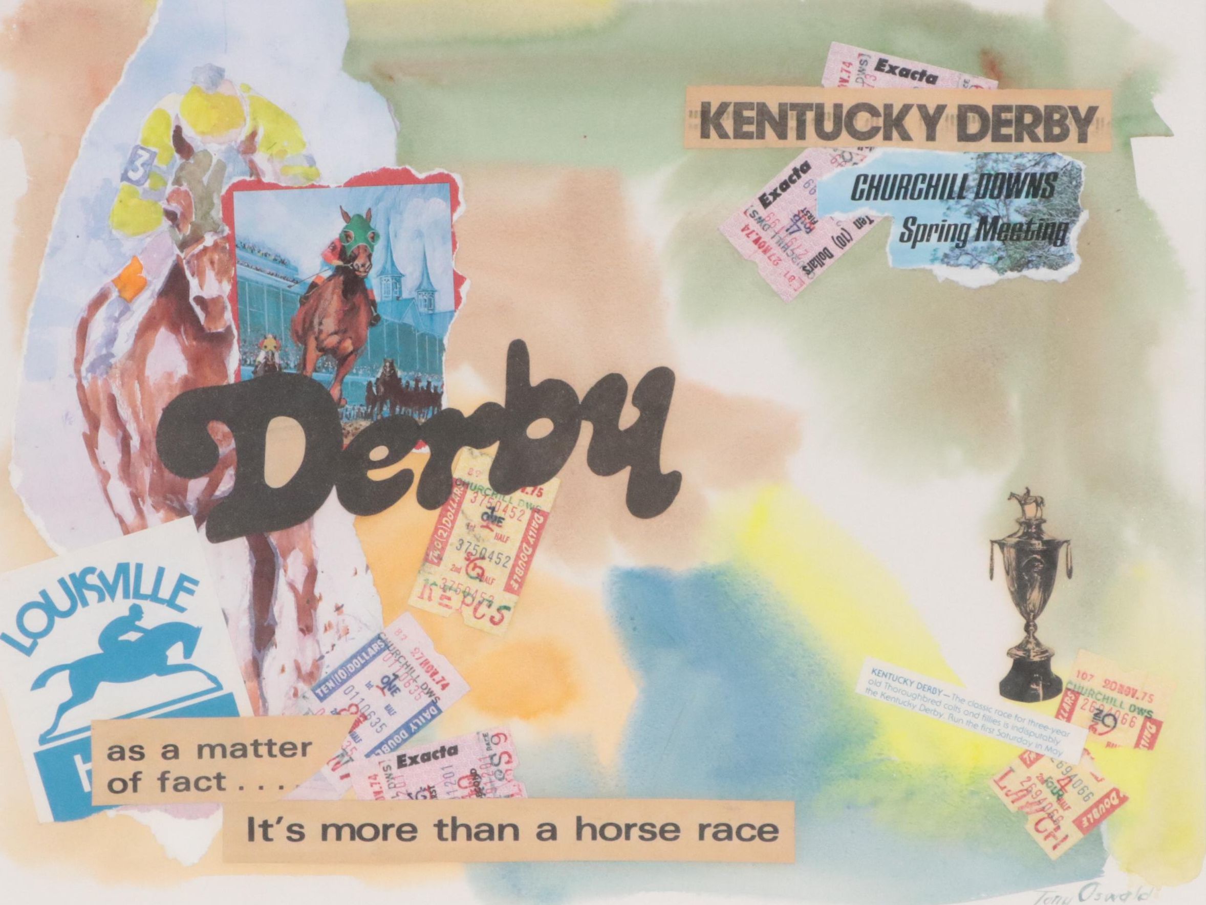 Tony Oswald Kentucky Derby Themed Collage | EBTH
