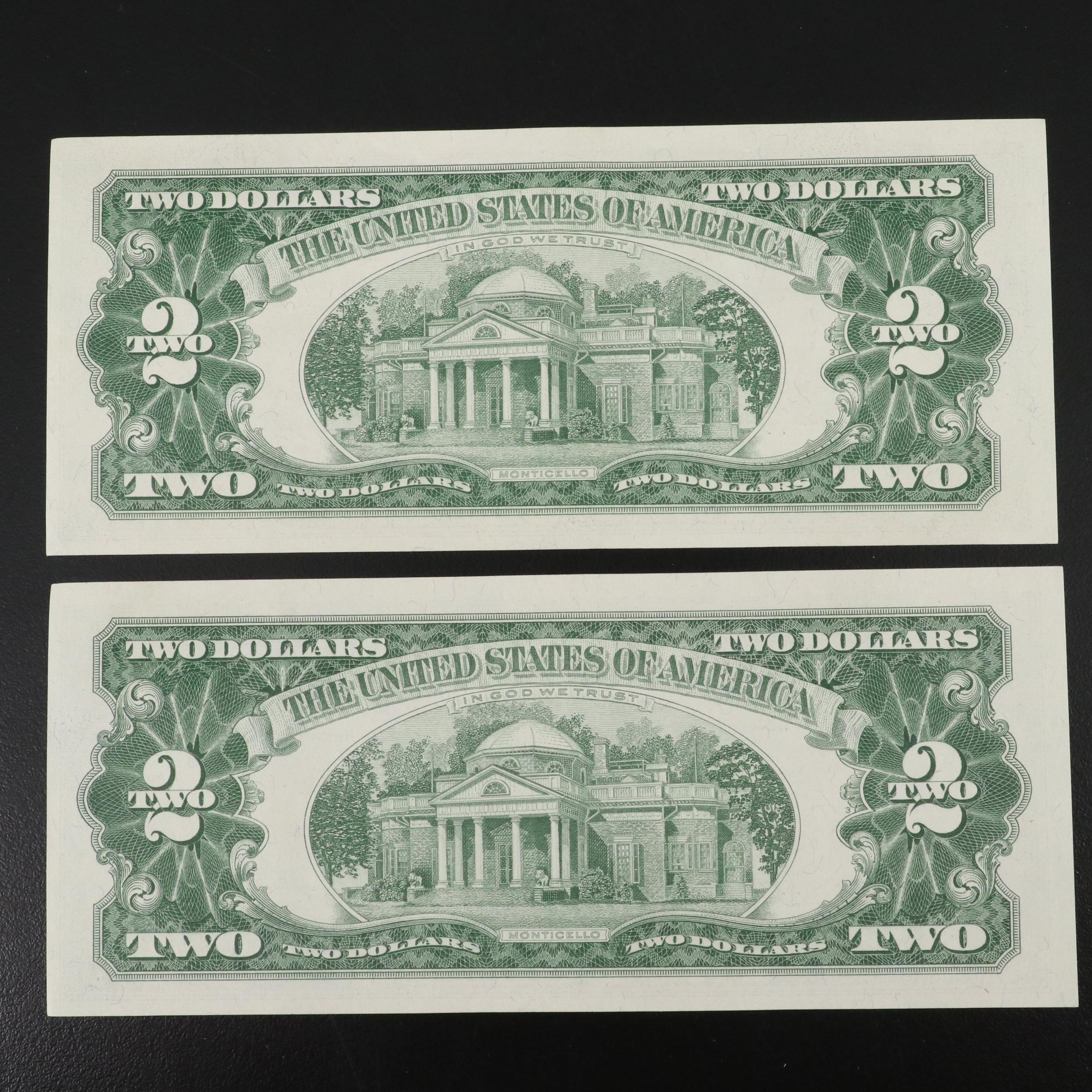 Collection of Twenty-three U.S. Silver Certificates and Two Dollar ...