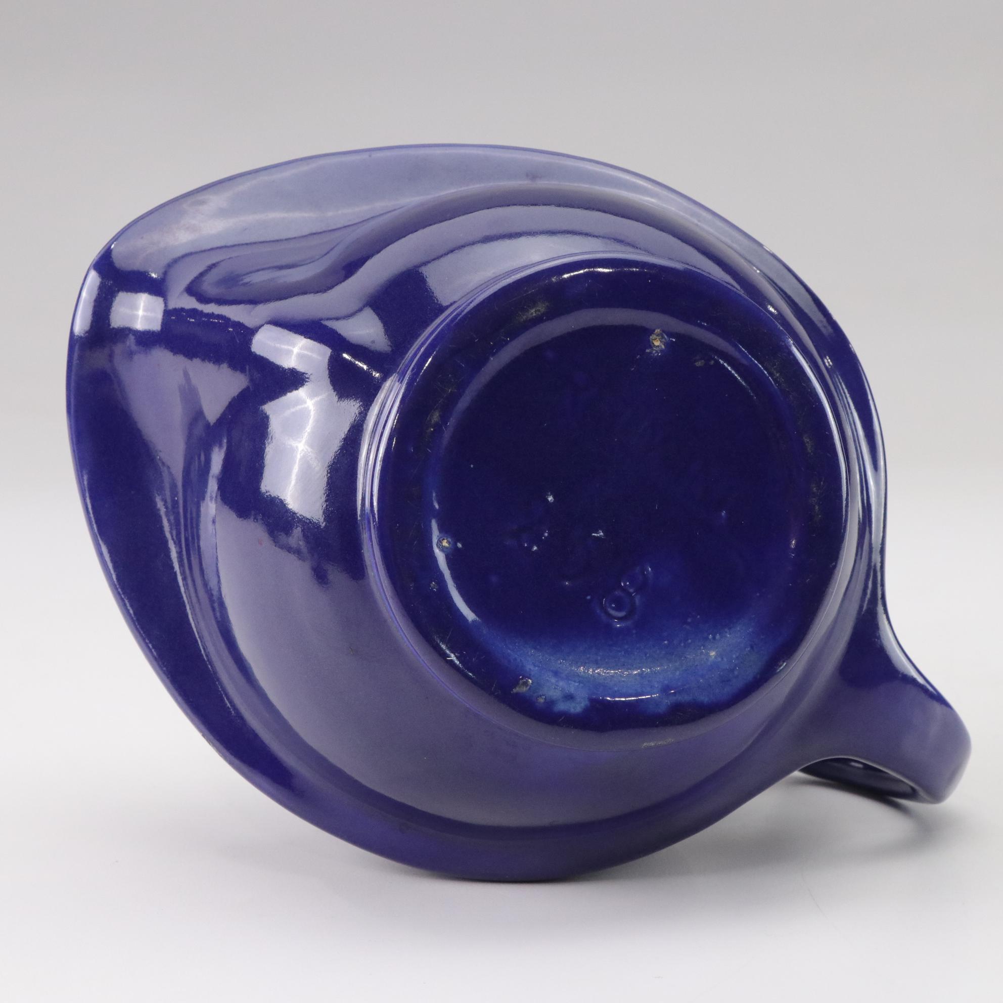 Modernist Red Wing Gypsy Trail "Saturn" Cobalt Pottery Teapot | EBTH