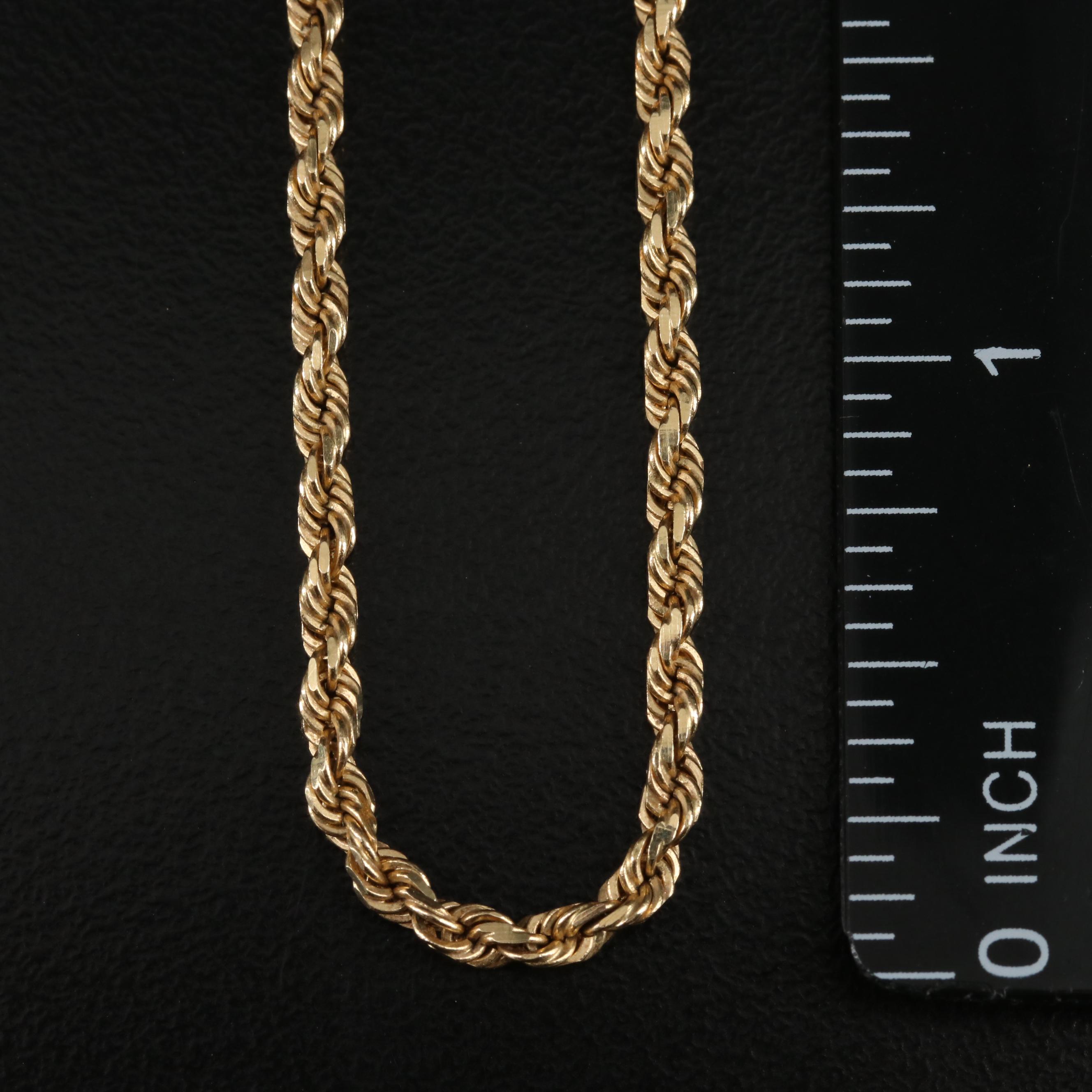 14K Rope Chain Necklace | Everything But The House