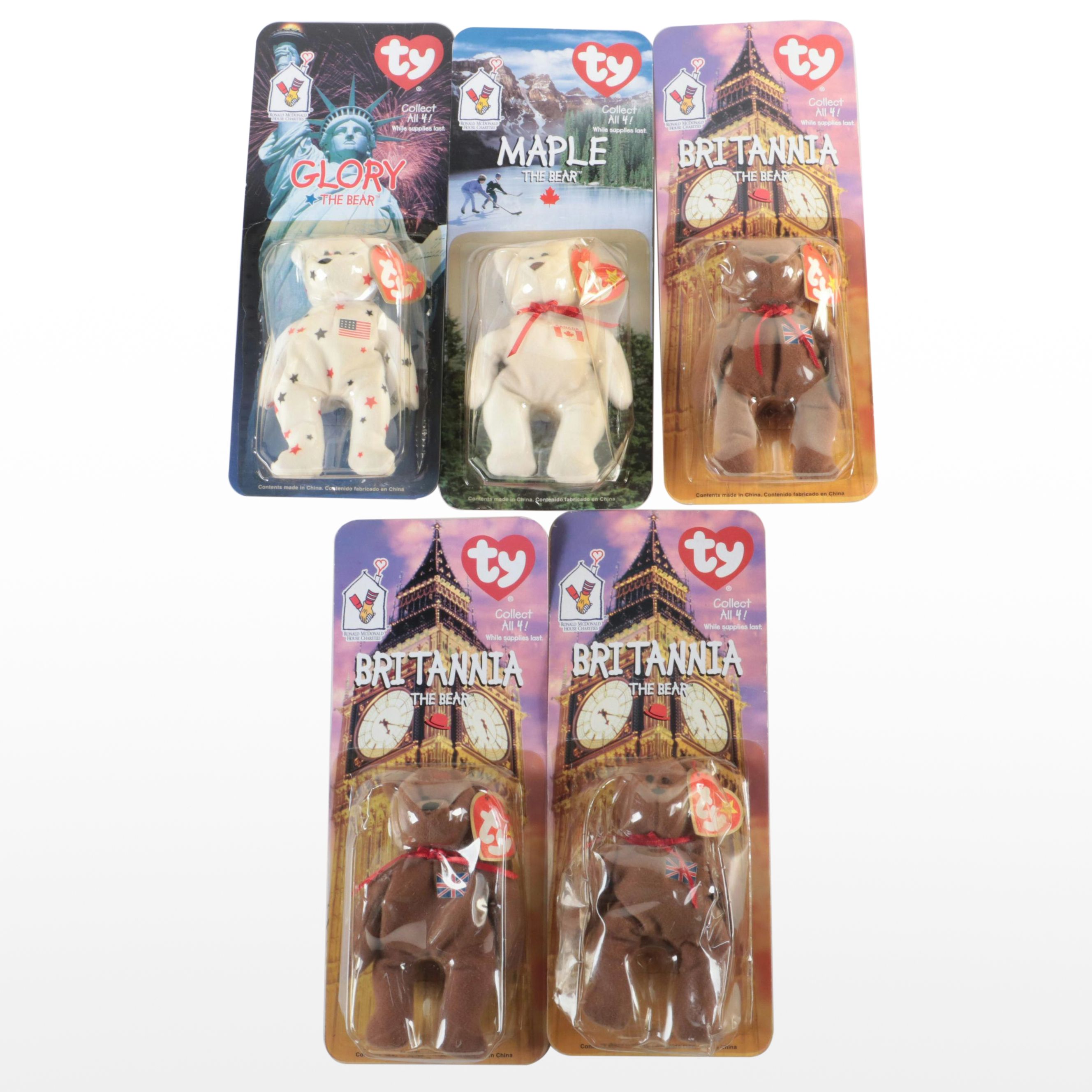 Ty Inc. for McDonald's "Maple", "Glory", "Britannia" Stuffed Bears | EBTH