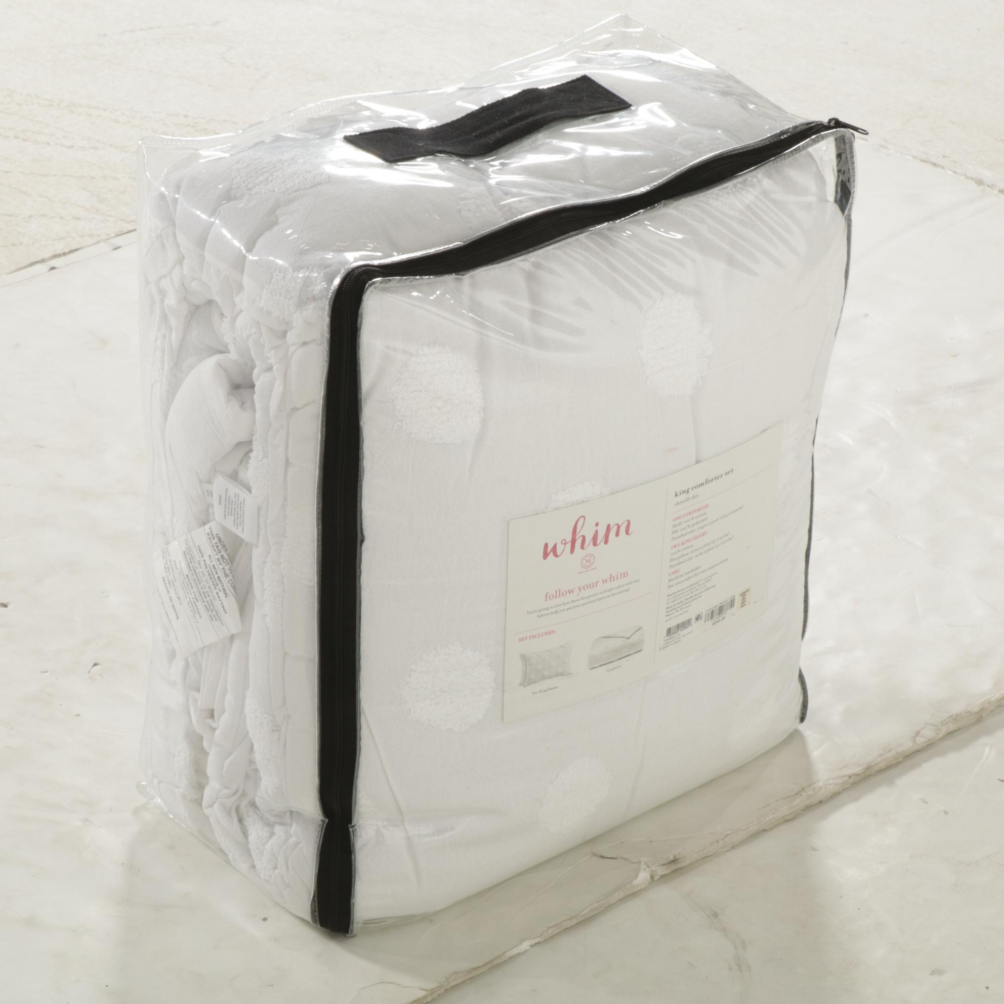 Martha Stewart Collection "Whim" 3-Piece King Comforter Set In Chenille ...