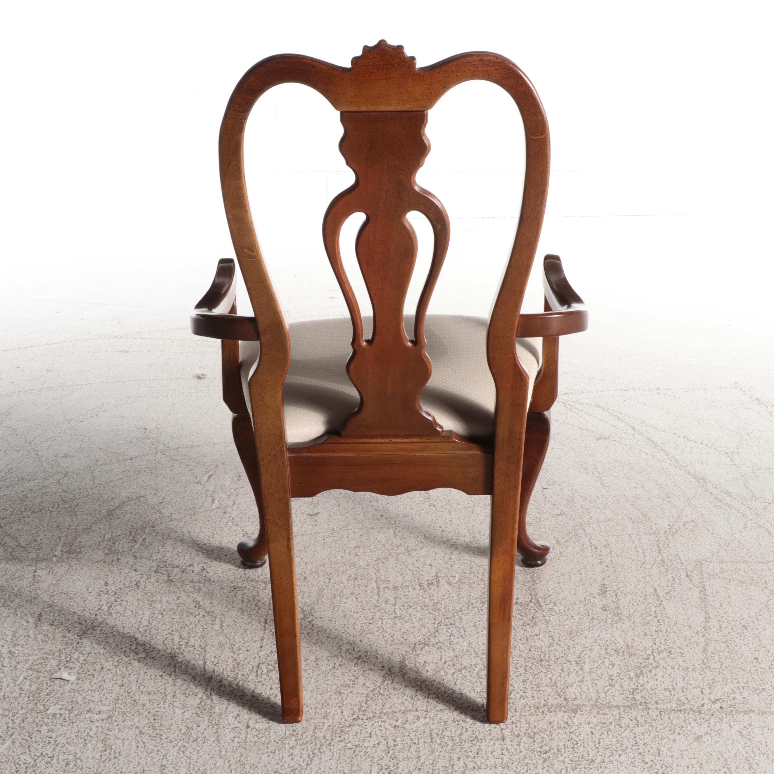 Eight Piece Mahogany Queen Anne Dining Set | Everything But The House