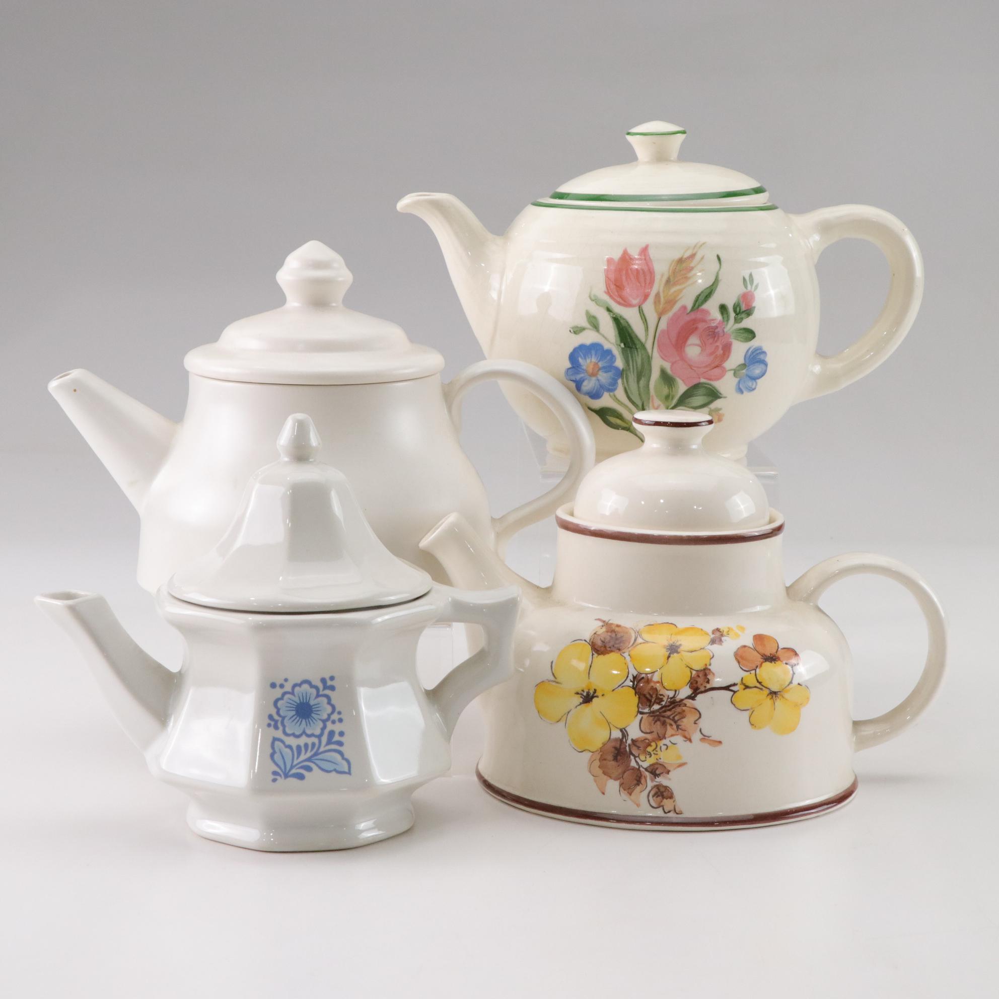 McCoy 240 Ceramic Teapot with Three More Ceramic Teapots | Everything ...