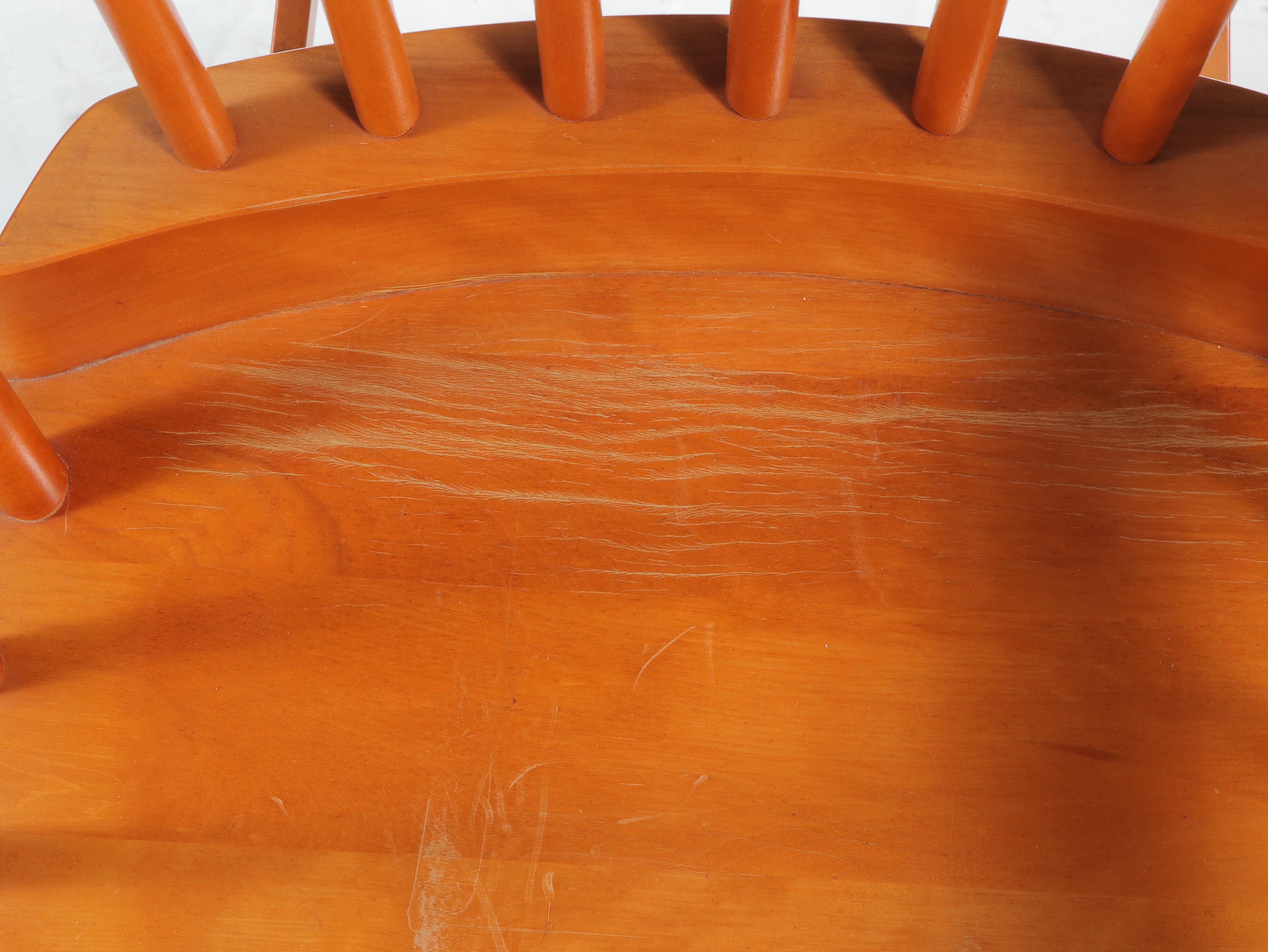 S, Bent & Bros Colonial Style Maple Spindle Back Rocking Chair ...