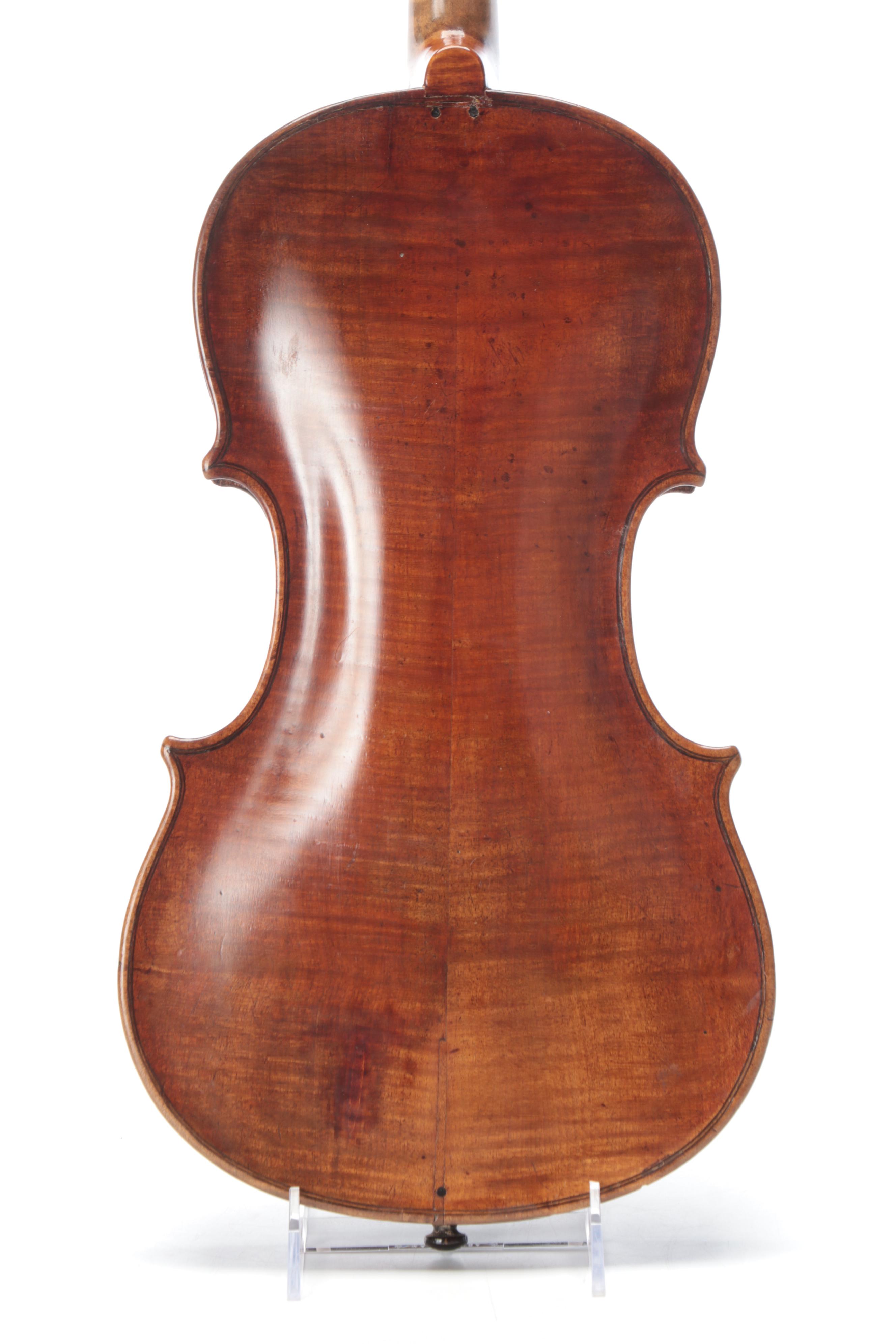 18th C. Neapolitan (?) 7/8 Violin Labeled "Mathias Albani" with Further ...