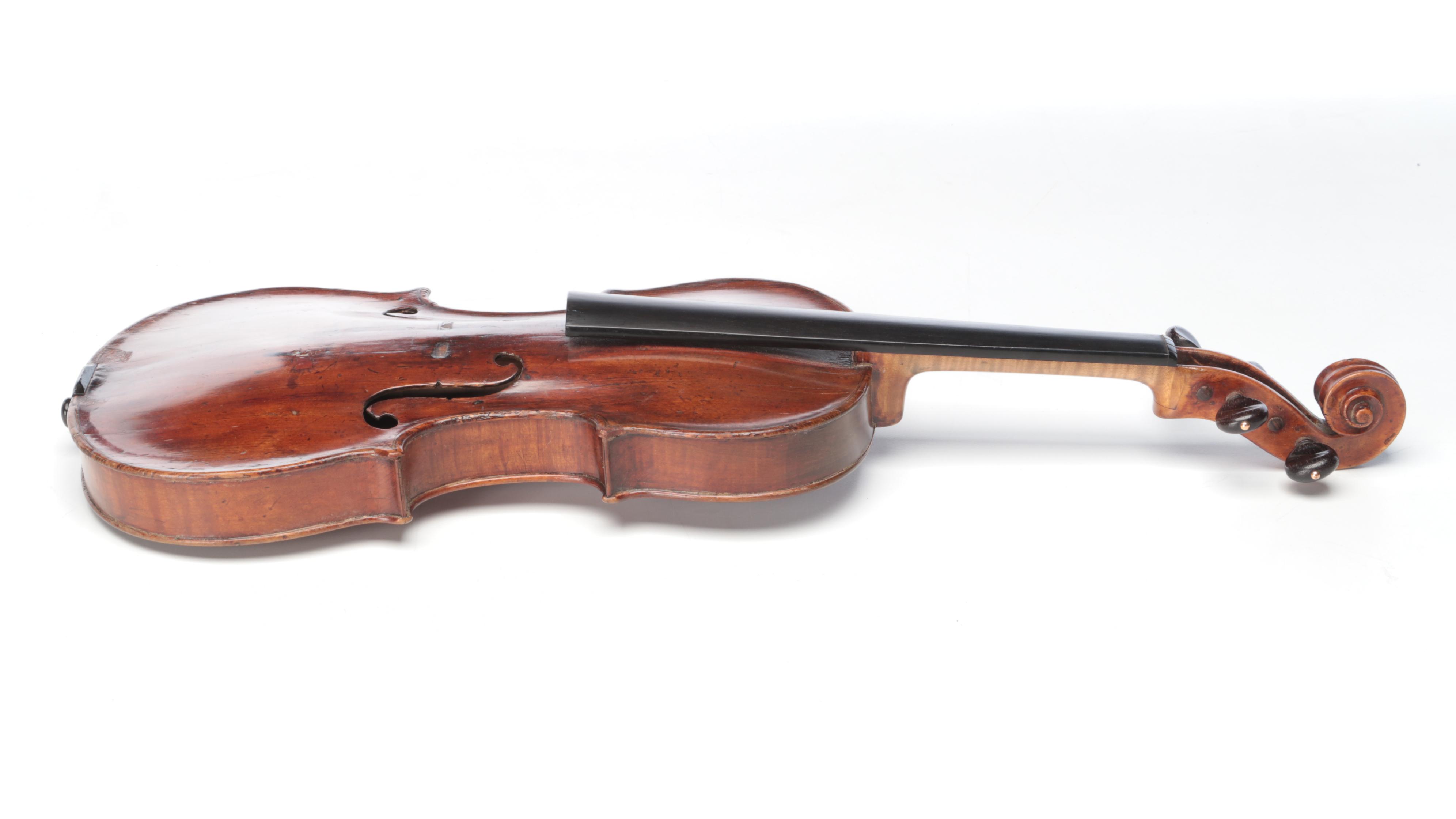 18th C. Neapolitan (?) 7/8 Violin Labeled "Mathias Albani" with Further ...
