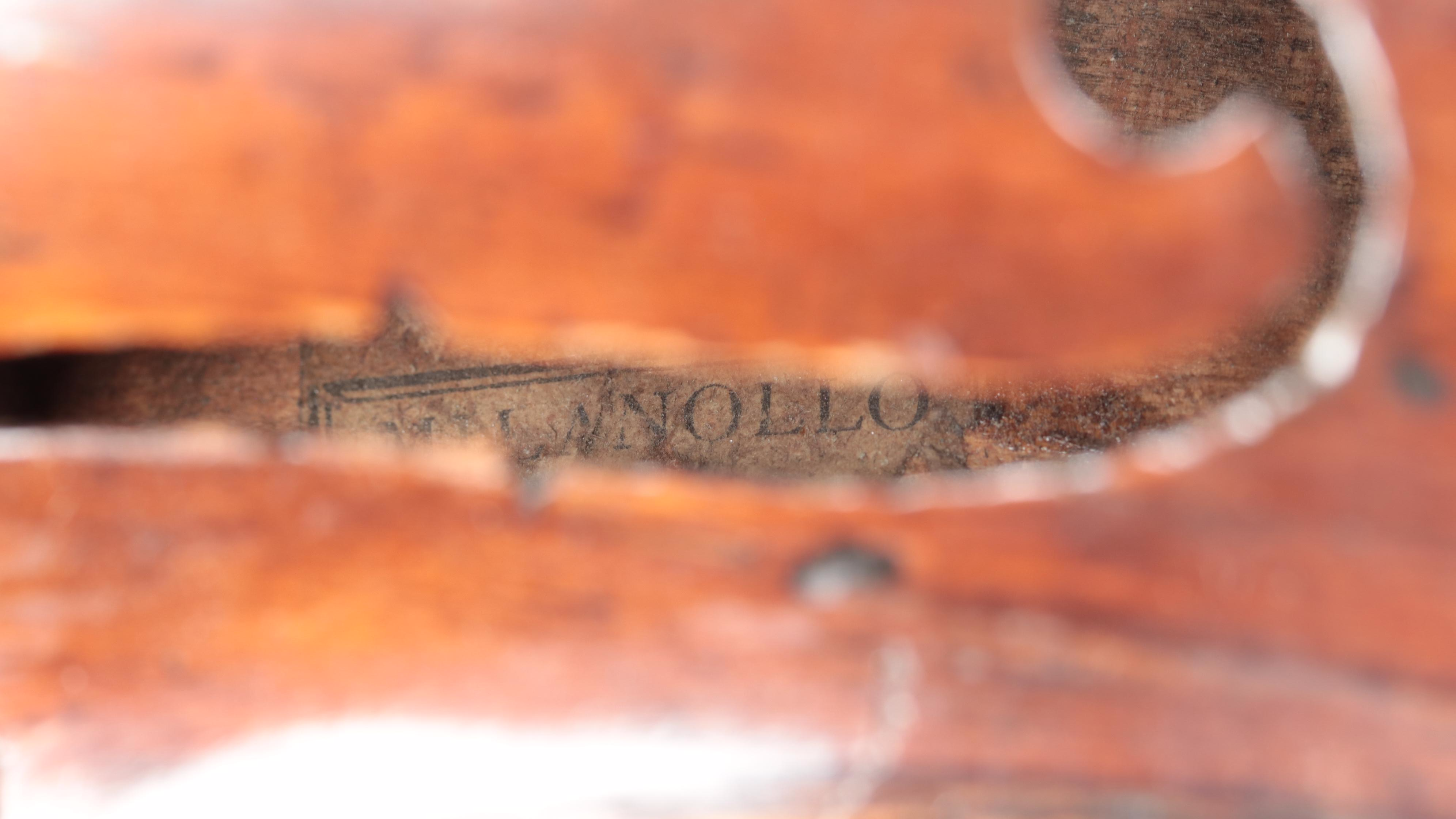 18th C. Neapolitan (?) 7/8 Violin Labeled "Mathias Albani" with Further ...