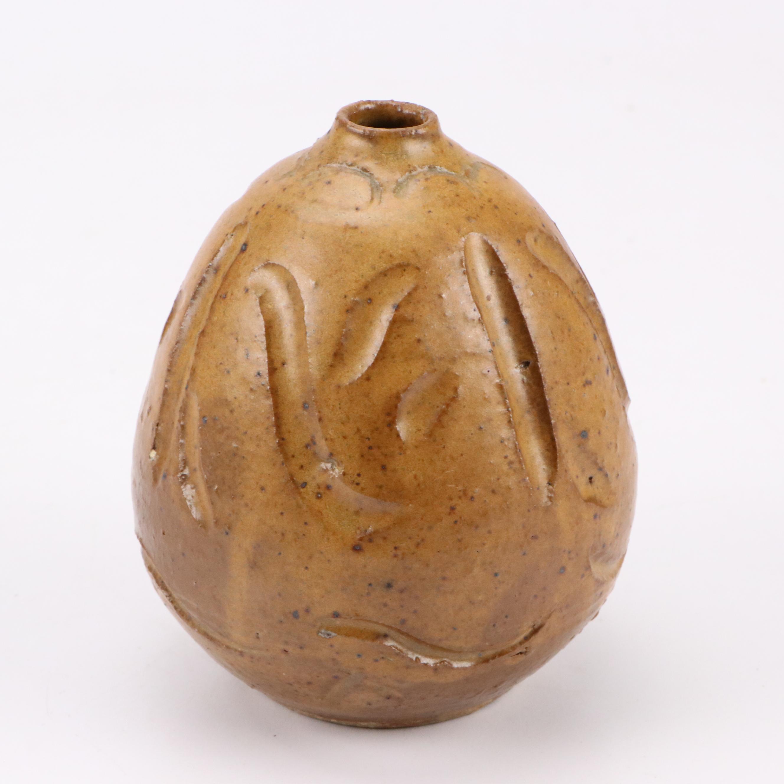 MCM Art Pottery Vase With Earthenware Bud Vase and Planter | Everything ...