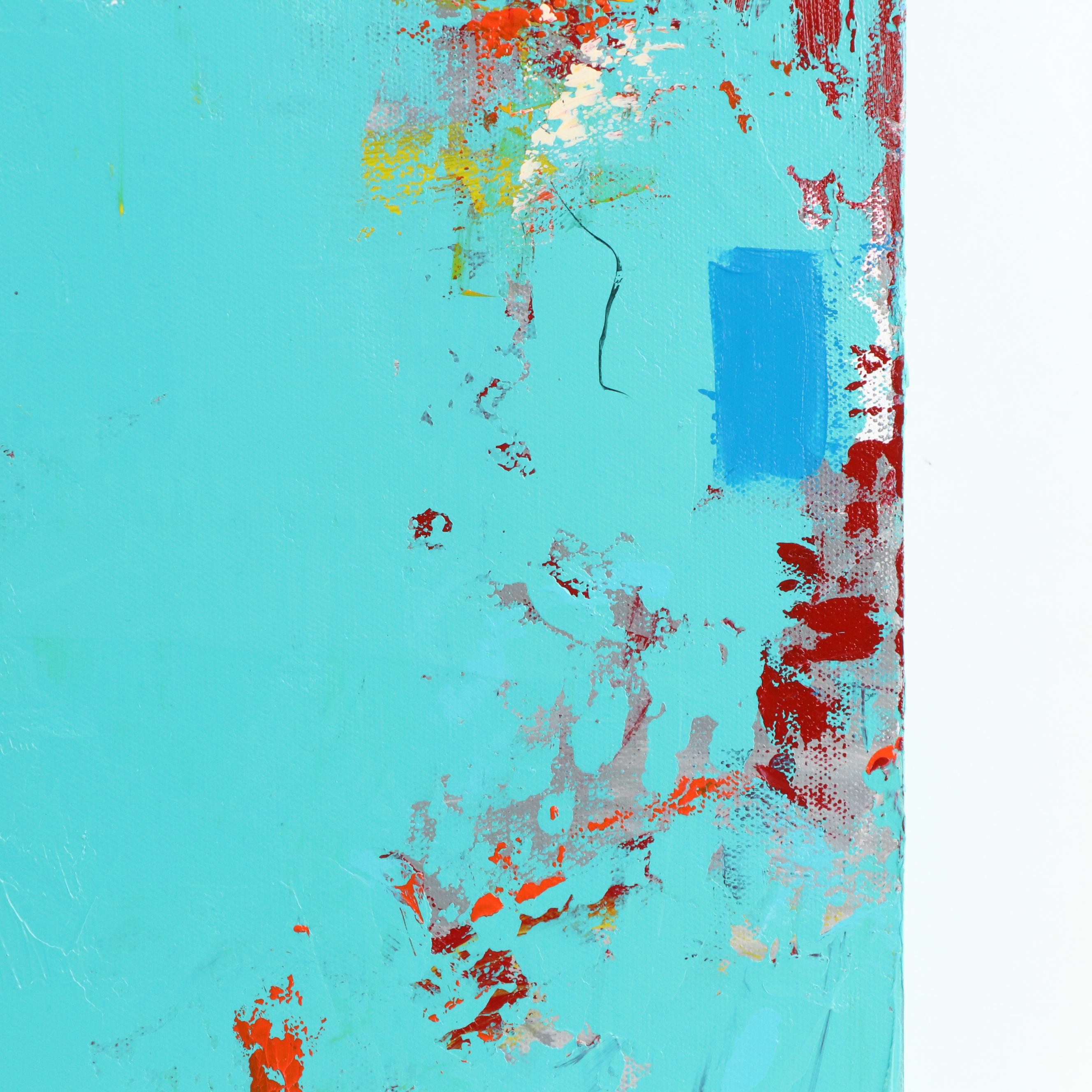 Sanna Abstract Acrylic Painting "Sharing Love," 21st Century ...