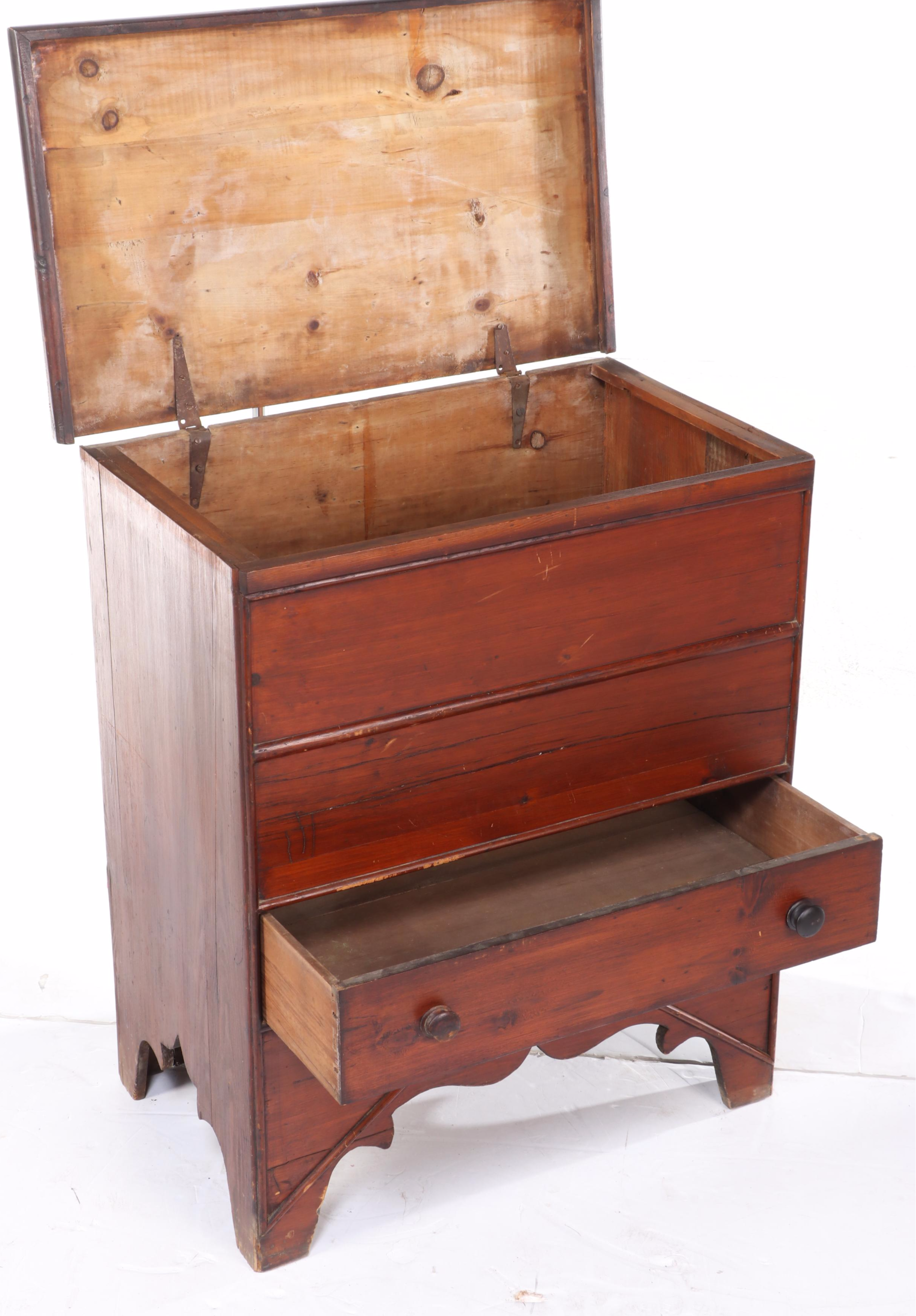 American Primitive Pine Mule Chest, Early 19th Century | Everything But ...