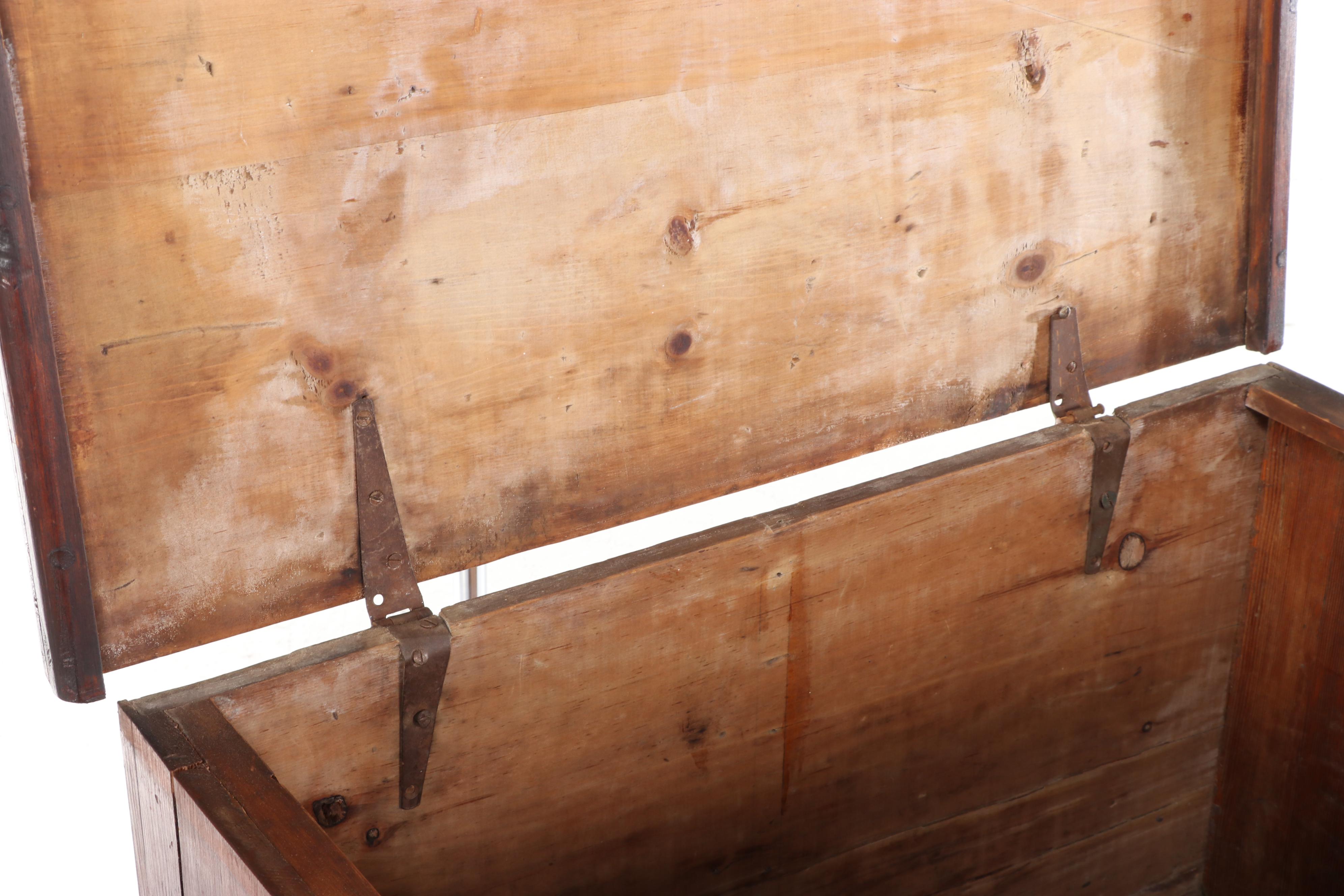 American Primitive Pine Mule Chest, Early 19th Century | Everything But ...