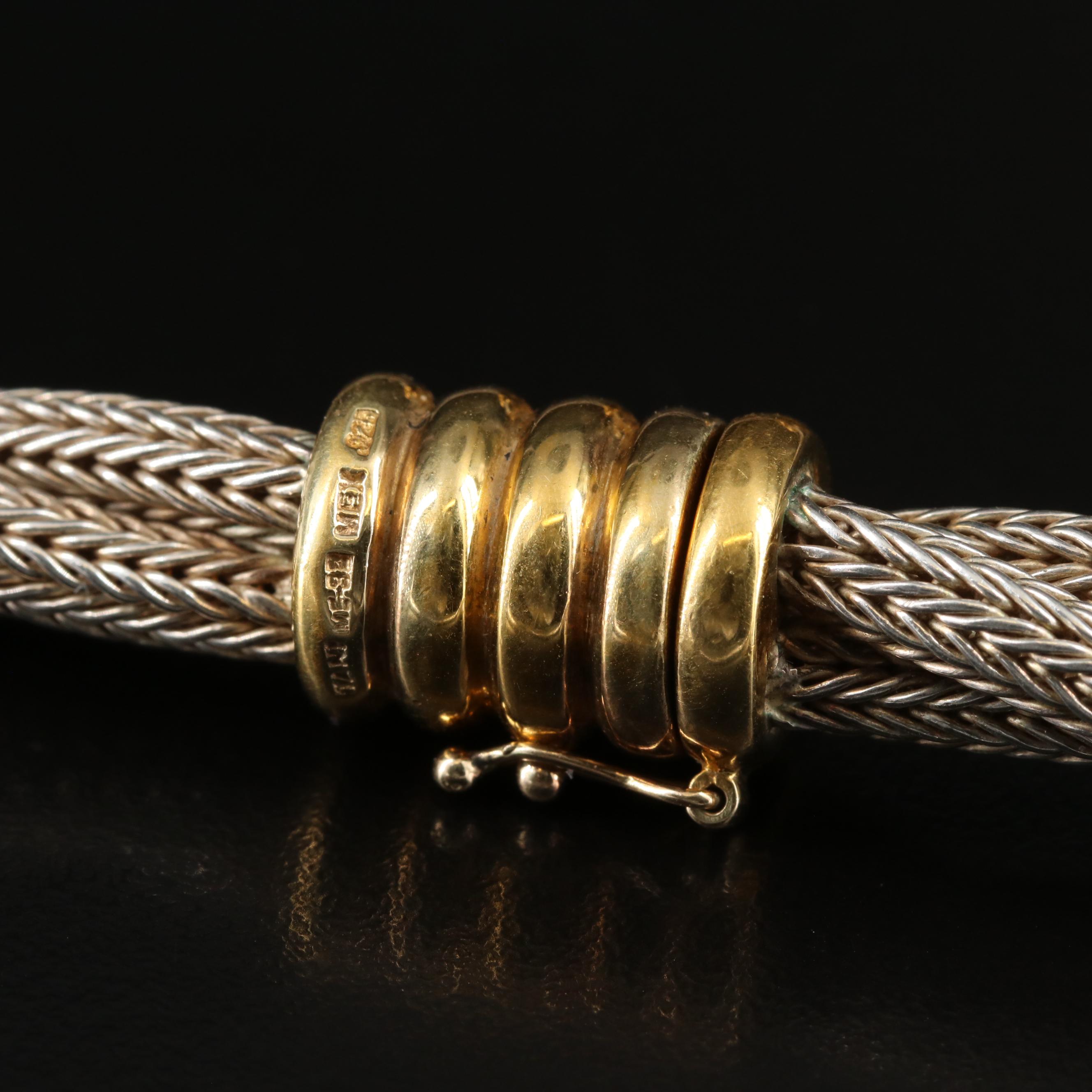 Mexican Tane Sterling Braided Foxtail Chain Necklace | Everything But ...