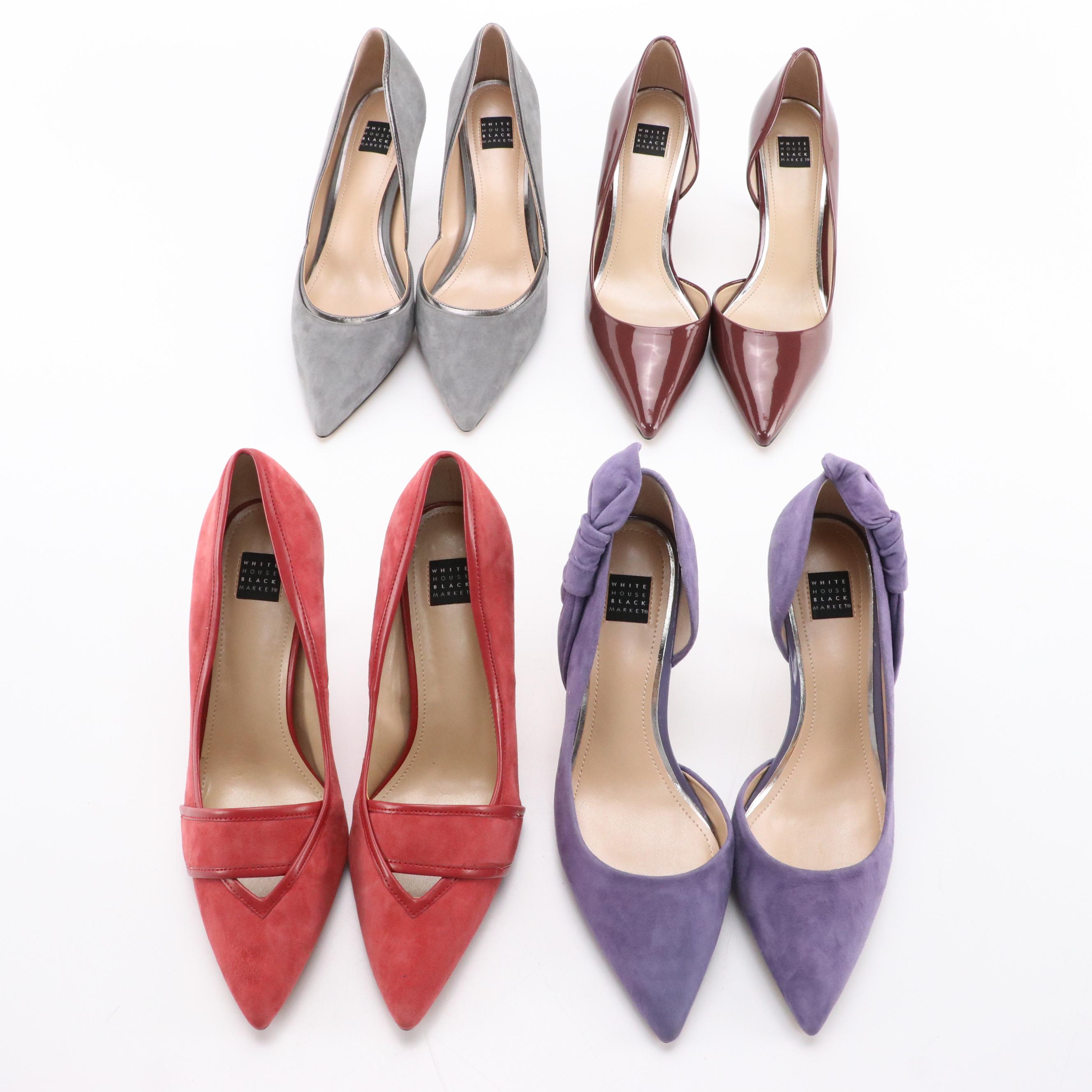 Assorted White House Black Market Pointed Toe Pumps in Suede and Patent Leather | Everything But ...