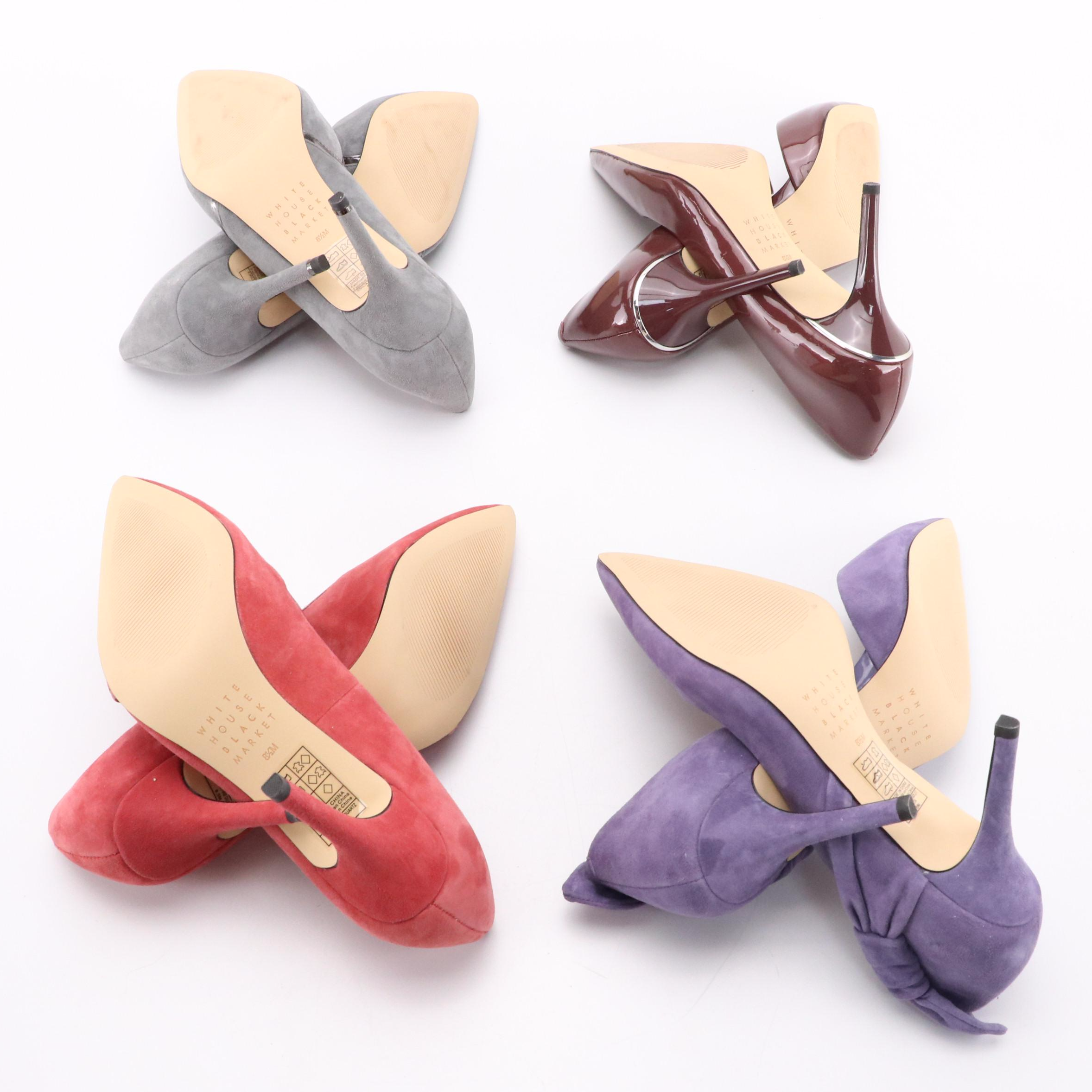 Assorted White House Black Market Pointed Toe Pumps in Suede and Patent Leather | Everything But ...