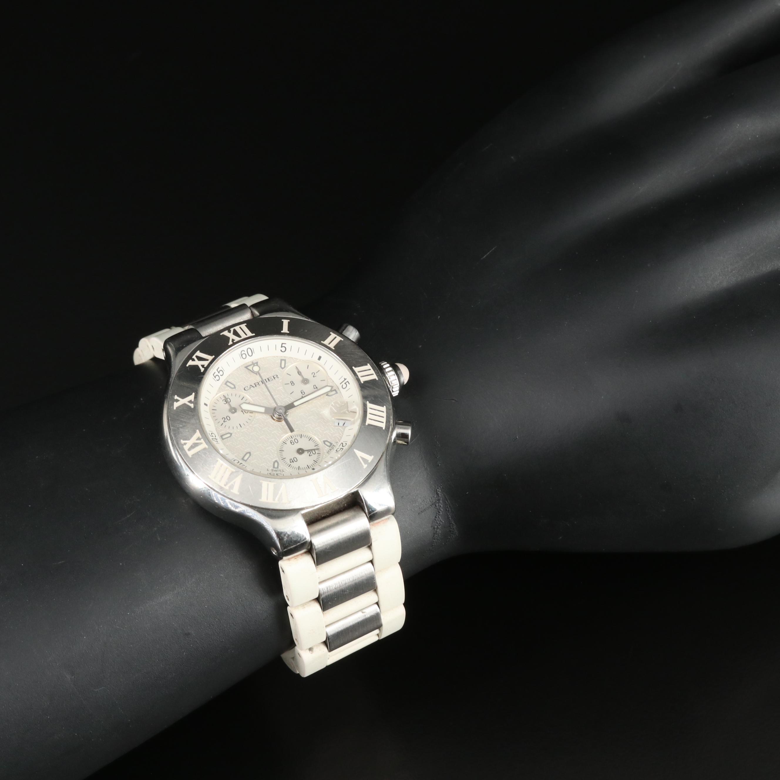 Cartier Must-21 Chronograph Wristwatch | Everything But The House